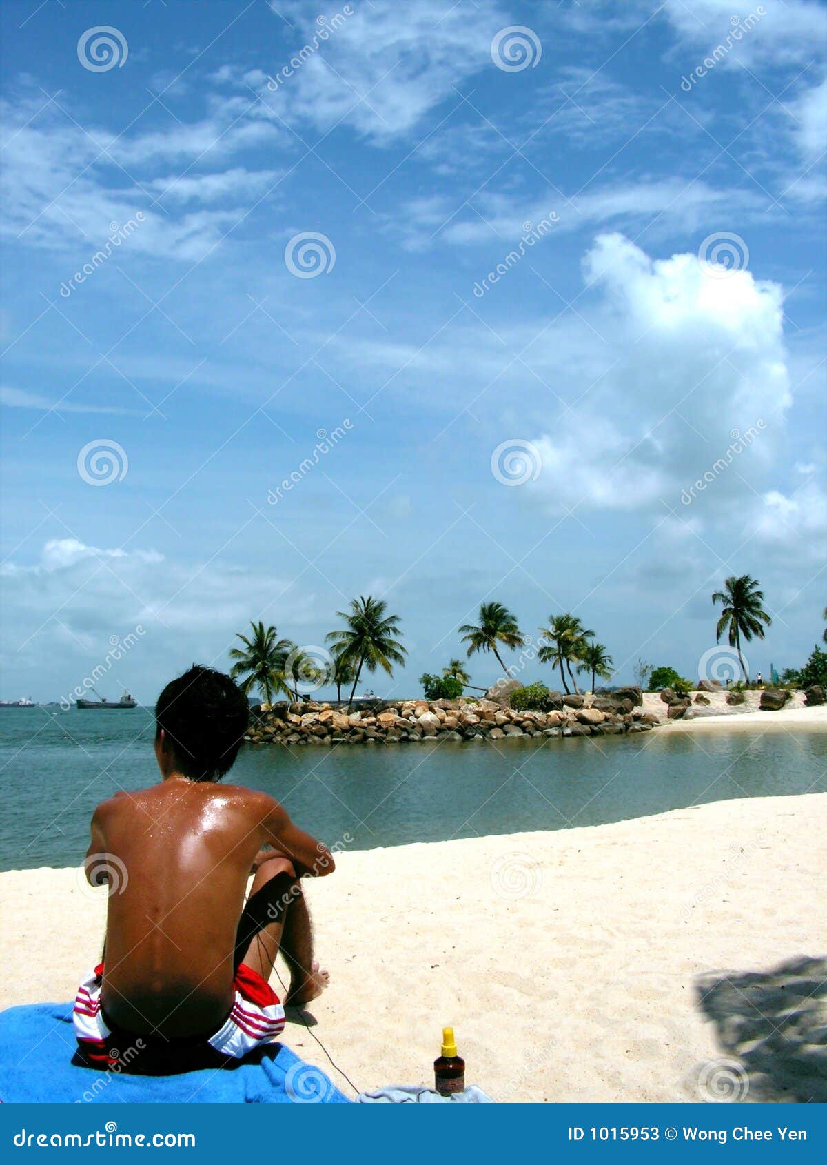 Tanned man sunbathing stock image. Image of leisure, enjoy - 1015953