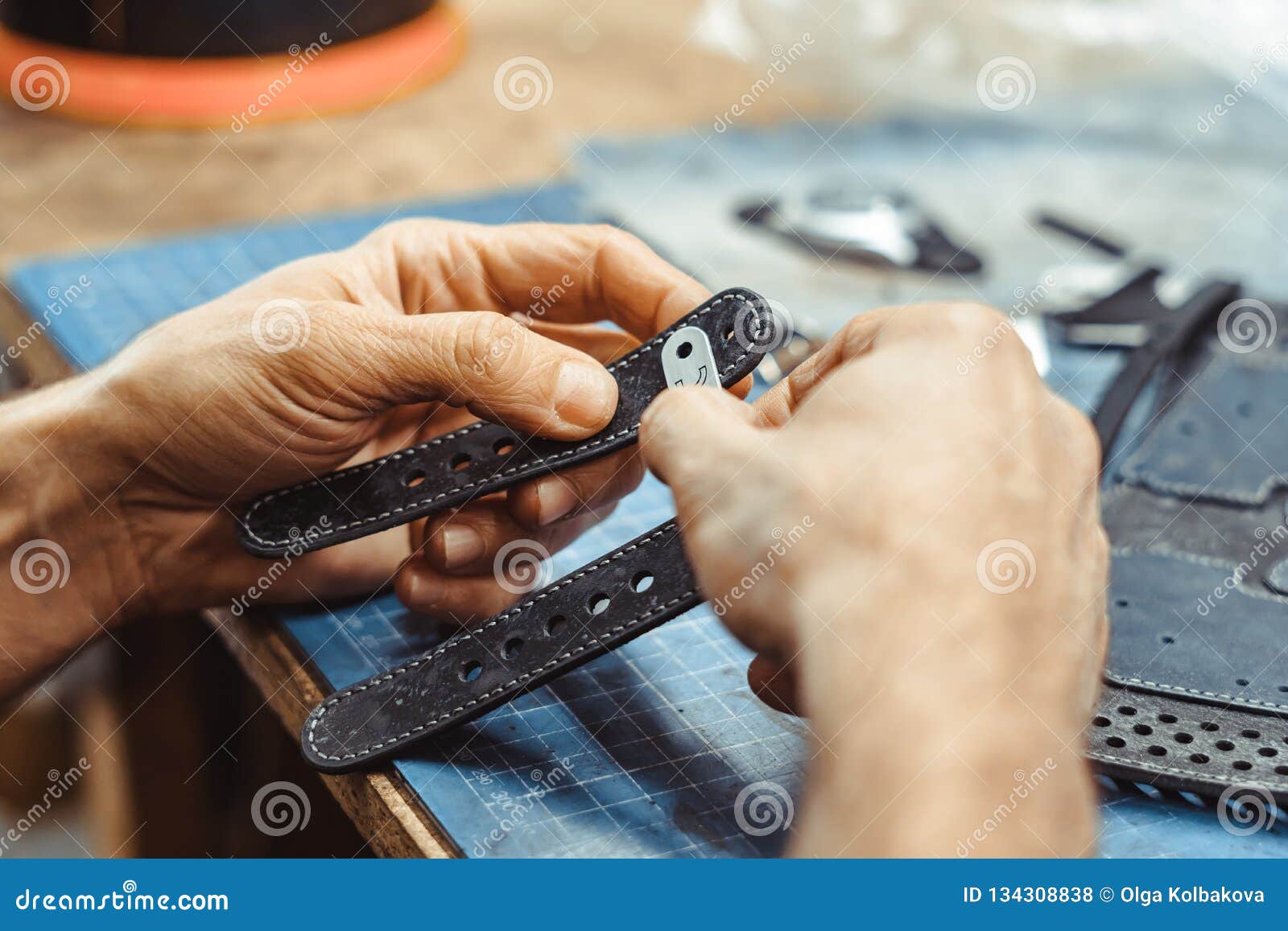 Tanner in the Studio at Work Stock Photo - Image of close, hole: 134308838