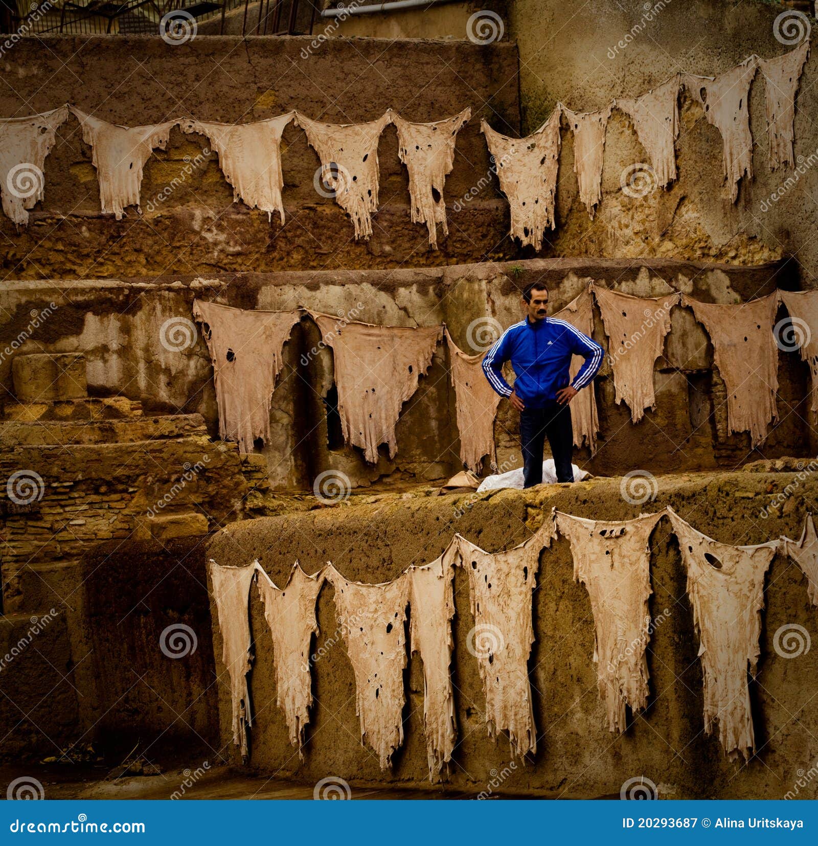 Tanneries in Fez editorial photography. Image of fashioned - 20293687