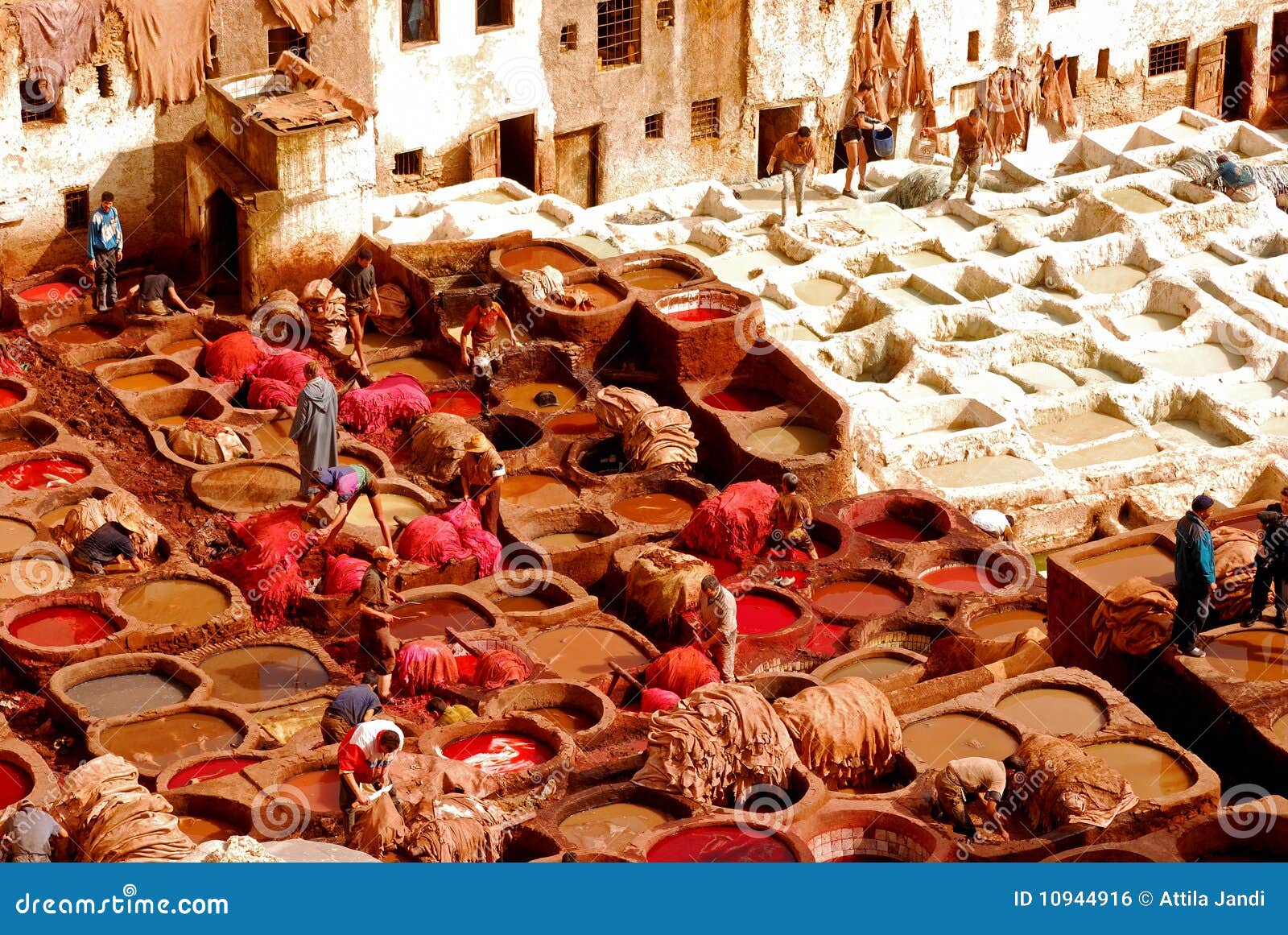 Tannery, Fez Morocco editorial photo. Image of ancient - 10944916