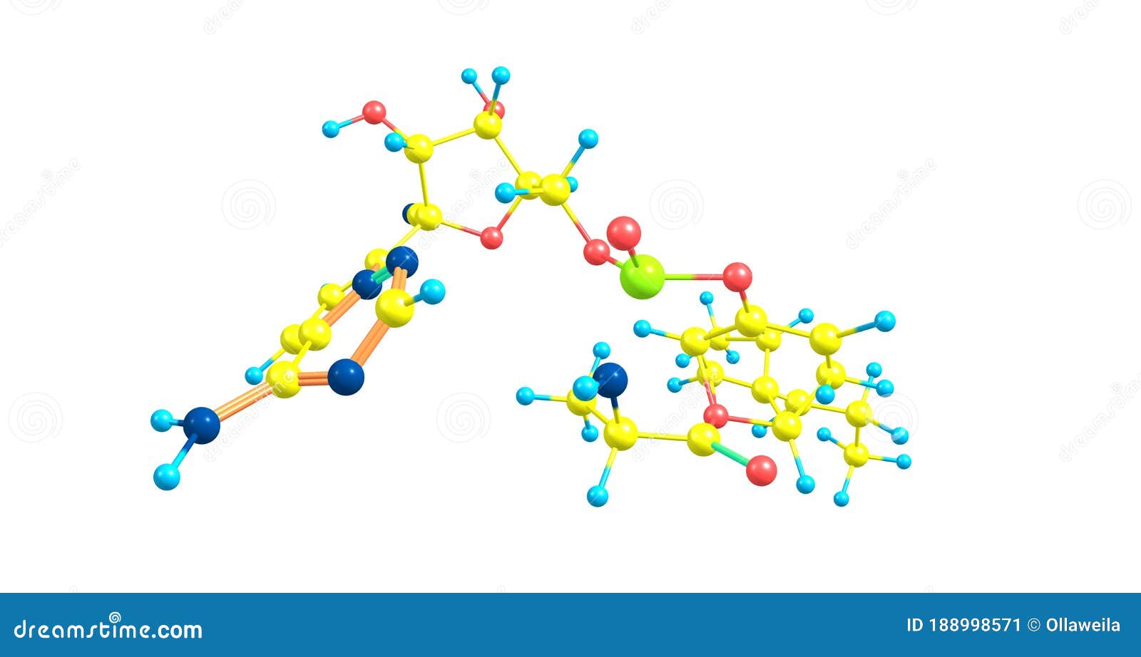 Tannic Acid Molecular Structure Isolated on White Stock Illustration ...