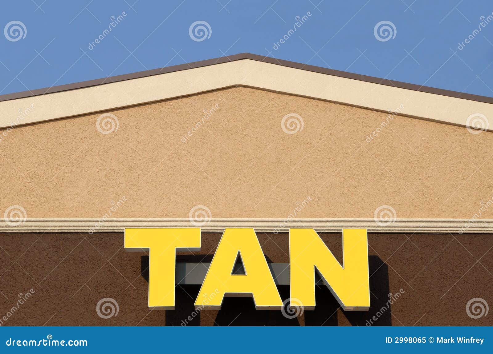 Tanning Salon stock image. Image of yellow, sign, vacation - 2998065