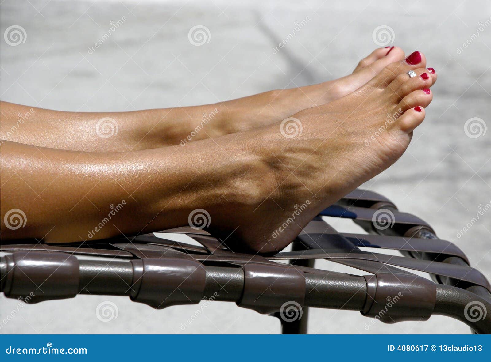 Tanning Toes stock image. Image of ethnic, design, lounge - 4080617