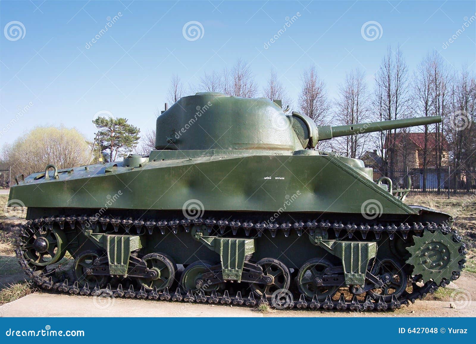 Tanque de Sherman WW2 foto de stock. Imagem de guerra - 6427048