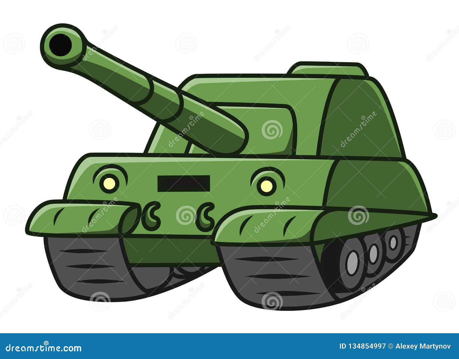 Tanque Dos Desenhos Animados Ilustração do Vetor - Ilustração de ...