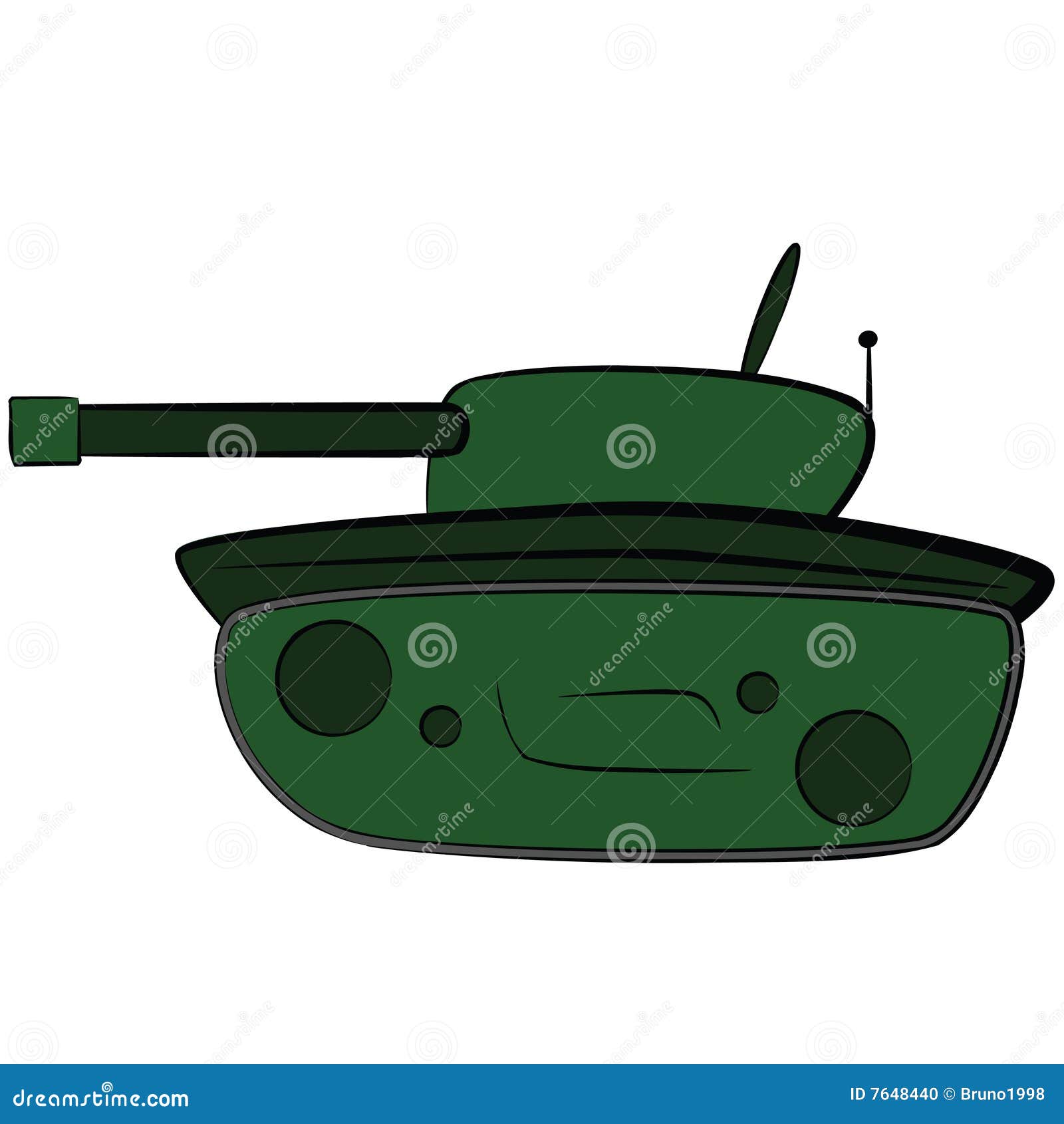 Tanque Dos Desenhos Animados Ilustração do Vetor - Ilustração de terra ...