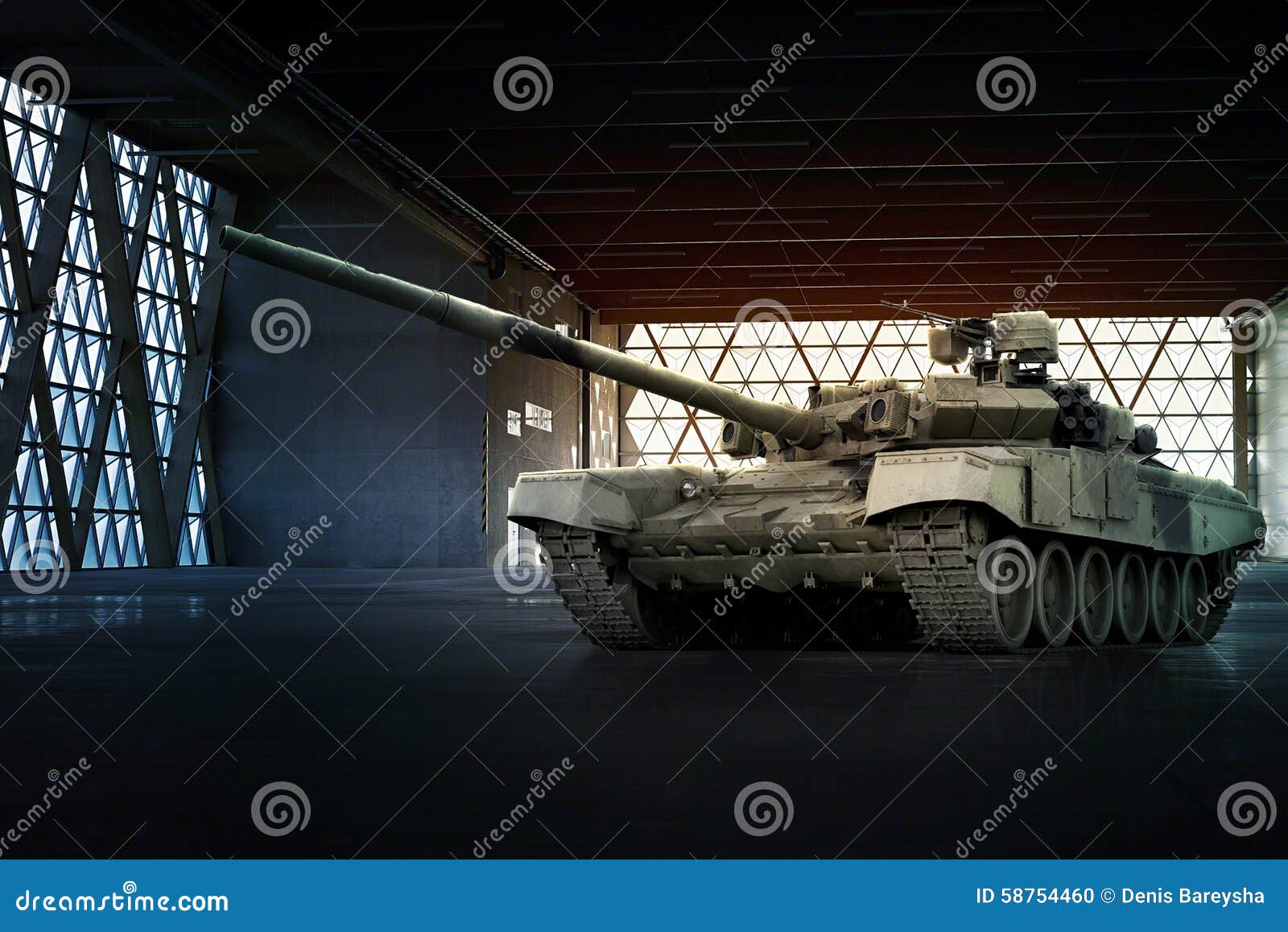 Tanque militar moderno foto de stock. Imagem de guerra - 58754460