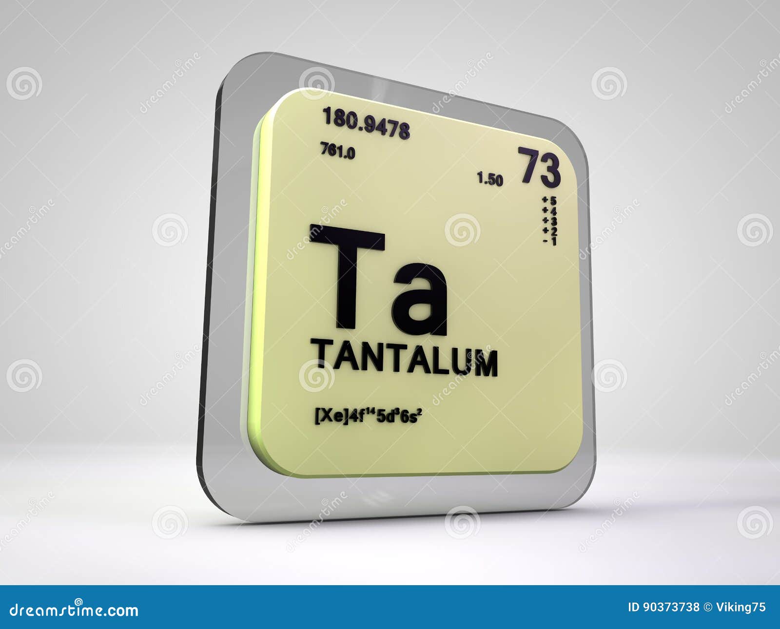 Tantal Ta - Periodensystem Des Chemischen Elements Stock Abbildung ...