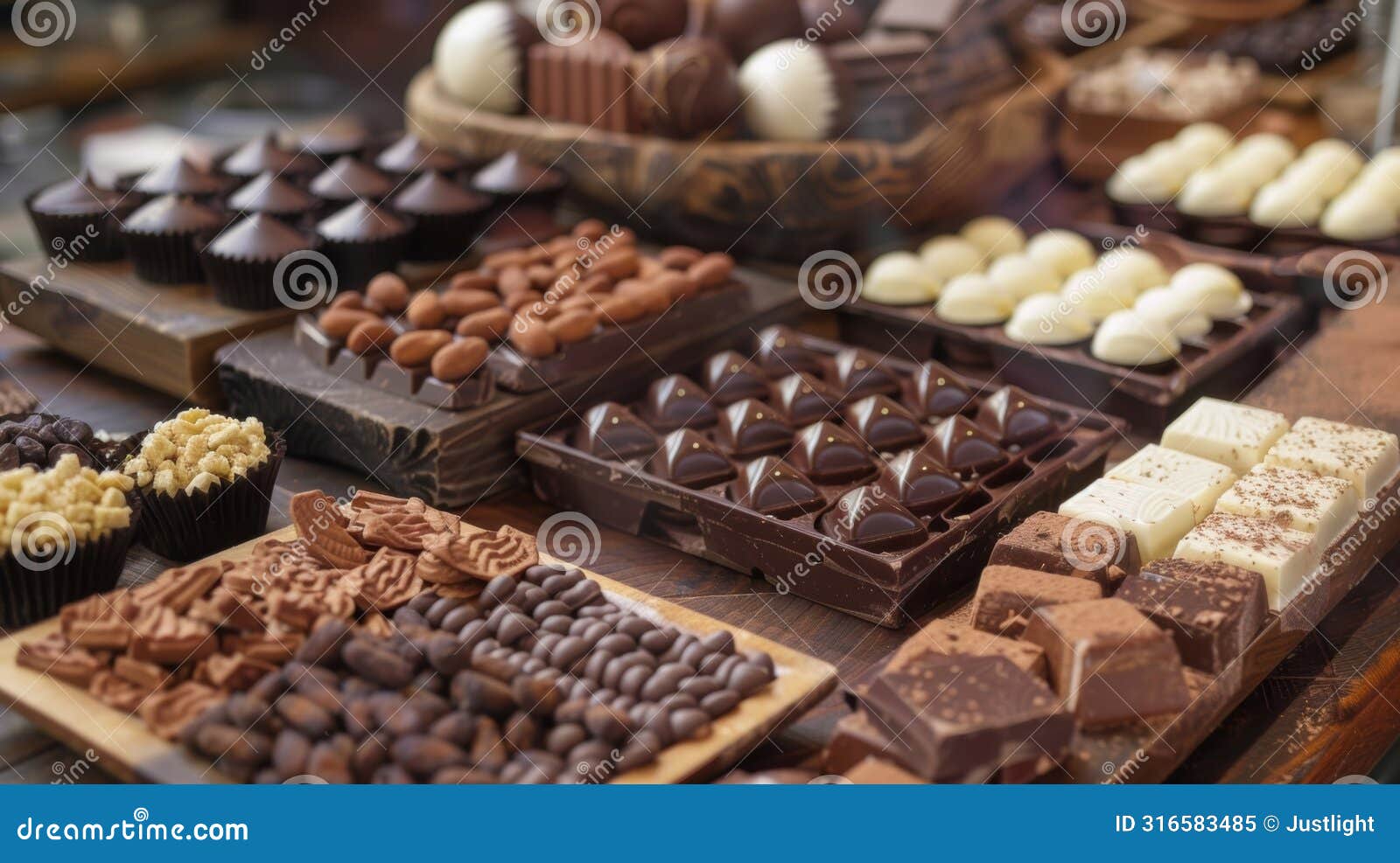 A Tantalizing Display of Different Types of Chocolate and Tools Used in ...