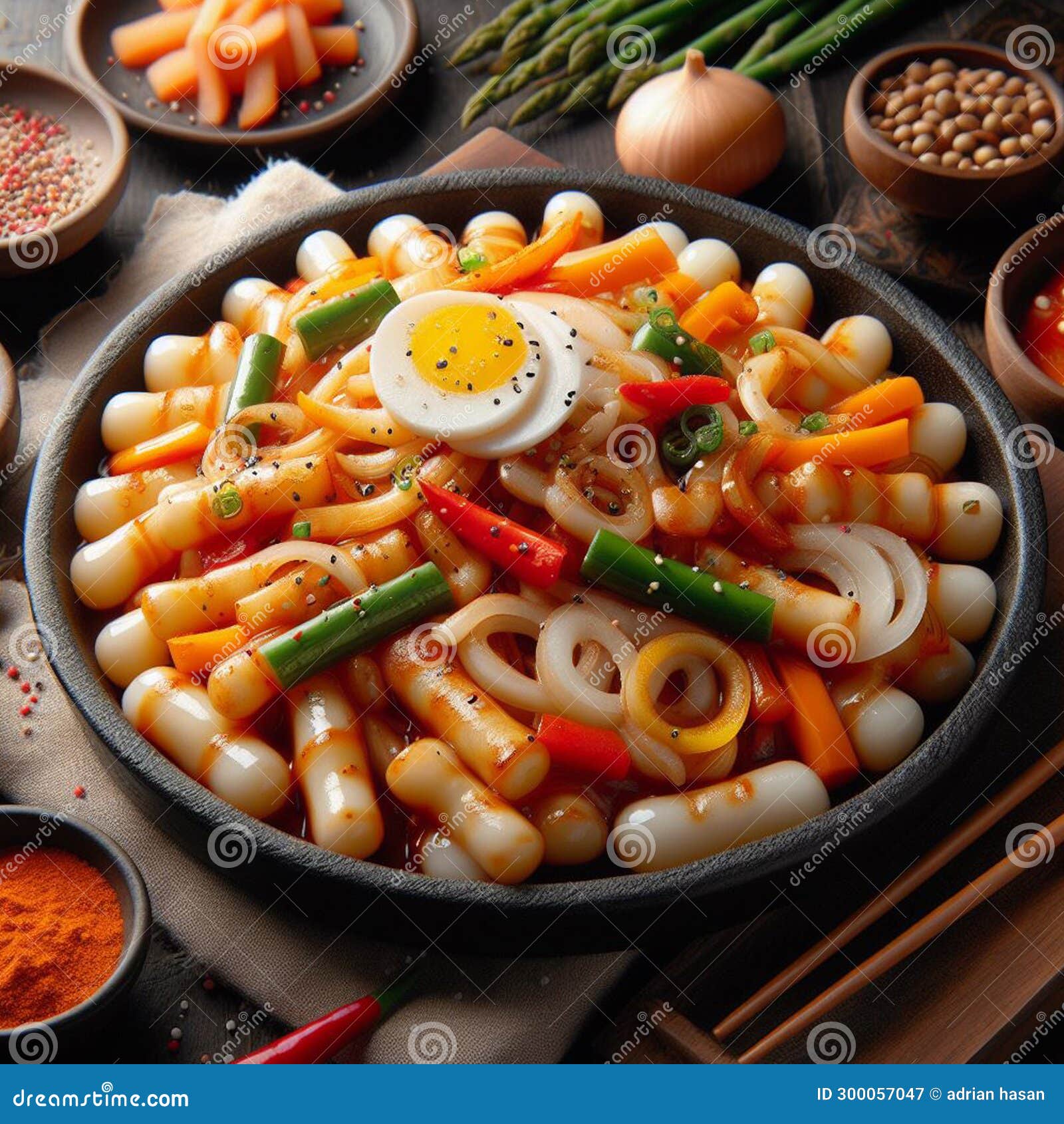 Tantalizing Tteokbokki Visual Delight High Stock Image - Image of meat ...