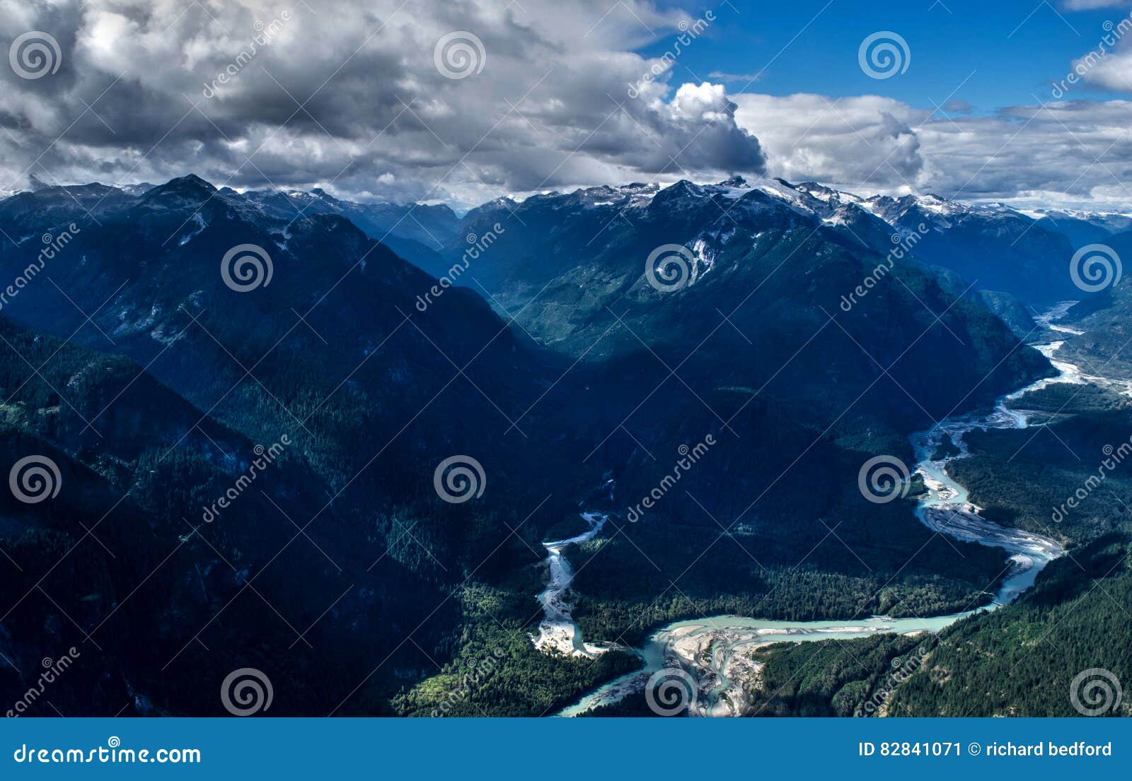 Tantalus Mountains stock image. Image of arial, trees - 82841071
