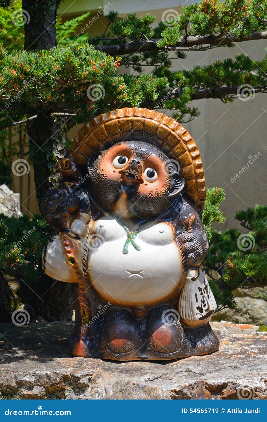 Tanuki, Kyoto, Japan stock image. Image of mythical, history - 54565719