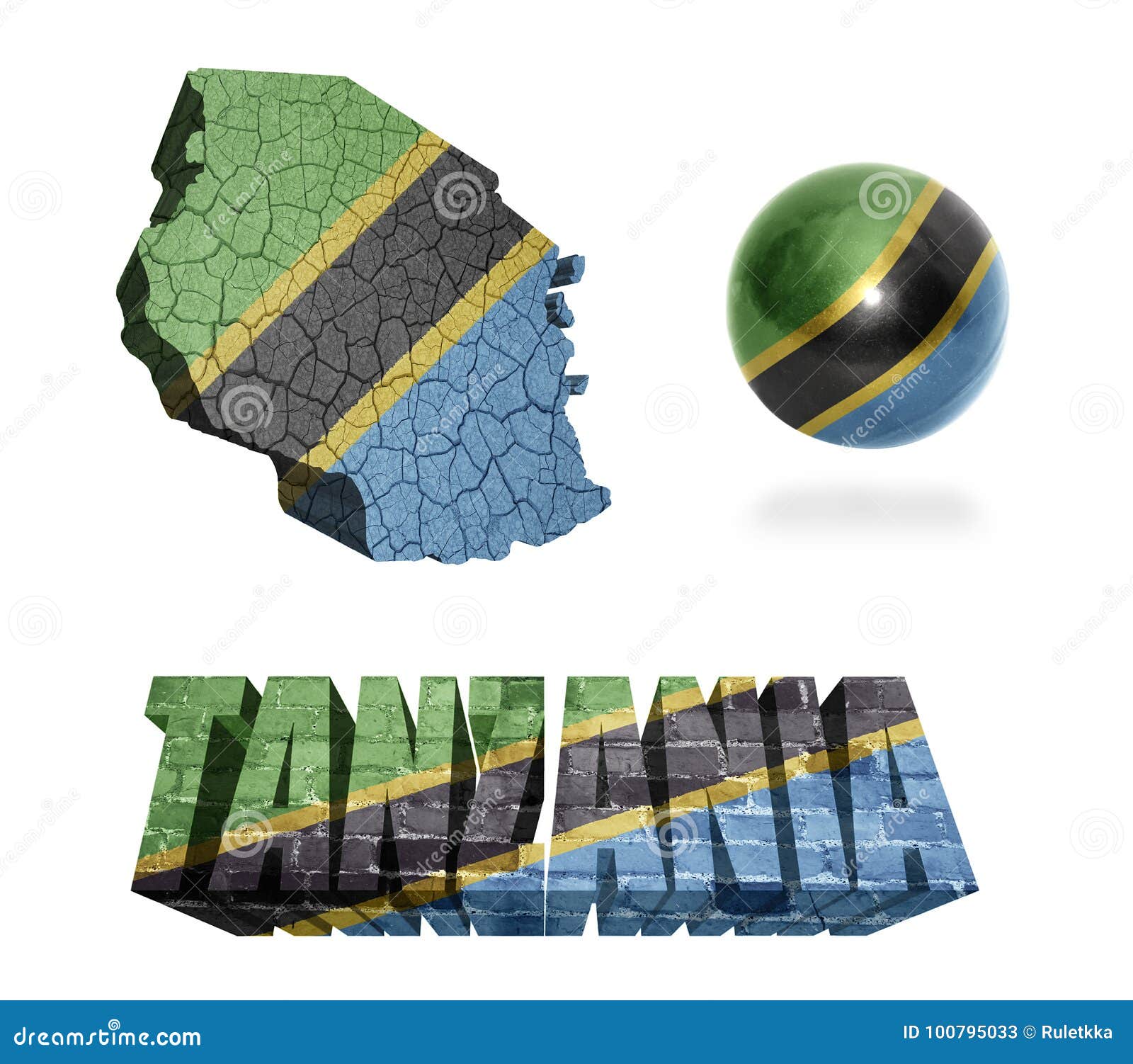 Tanzania Symbols stock illustration. Illustration of south - 100795033