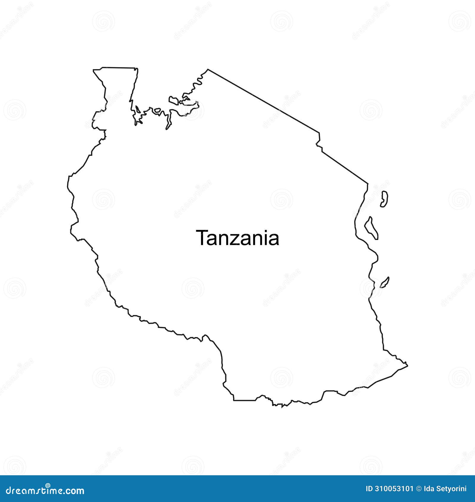 Tanzania map icon stock illustration. Illustration of design - 310053101