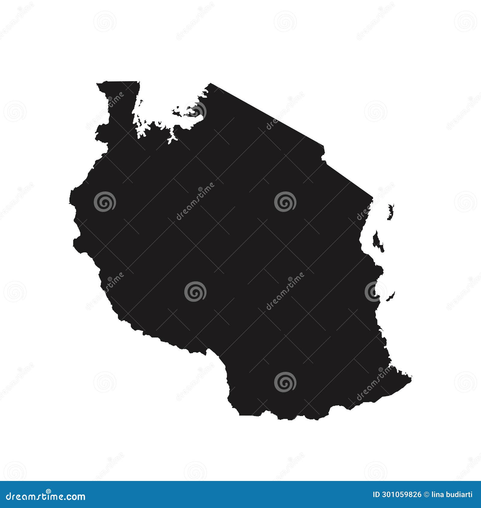 Tanzania map icon stock vector. Illustration of national - 301059826