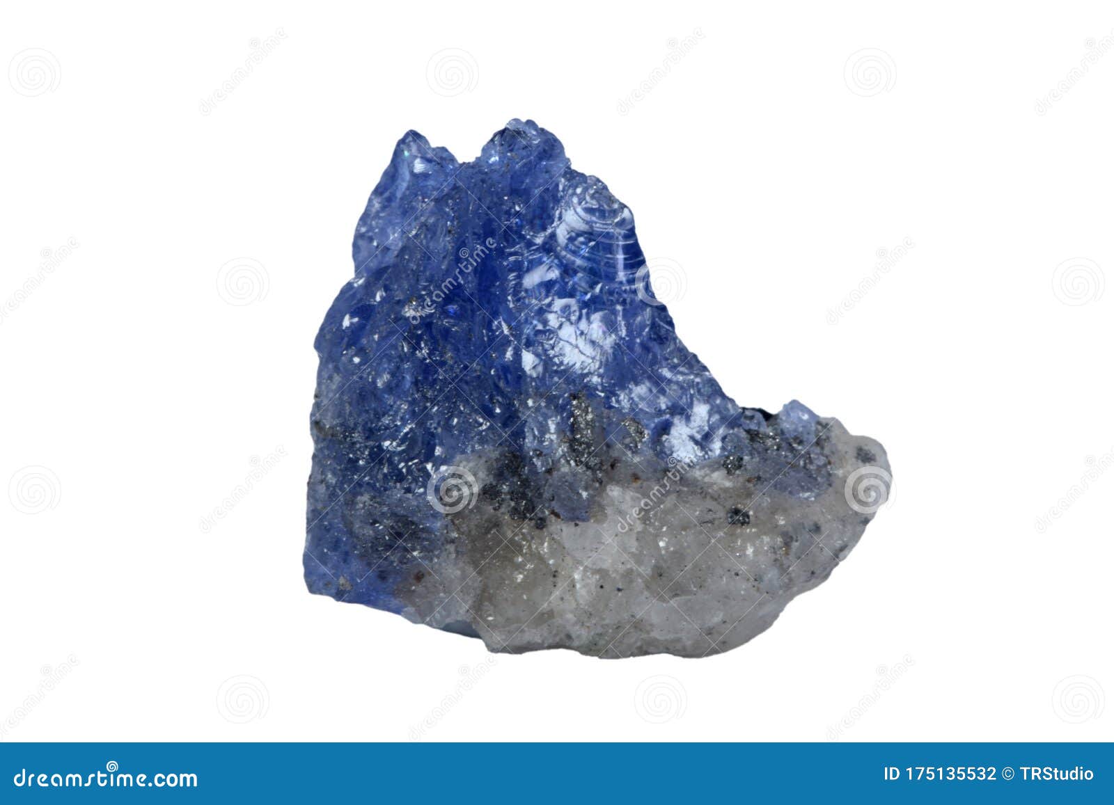 Tanzanite stock photo. Image of clear, translucent, geology - 175135532