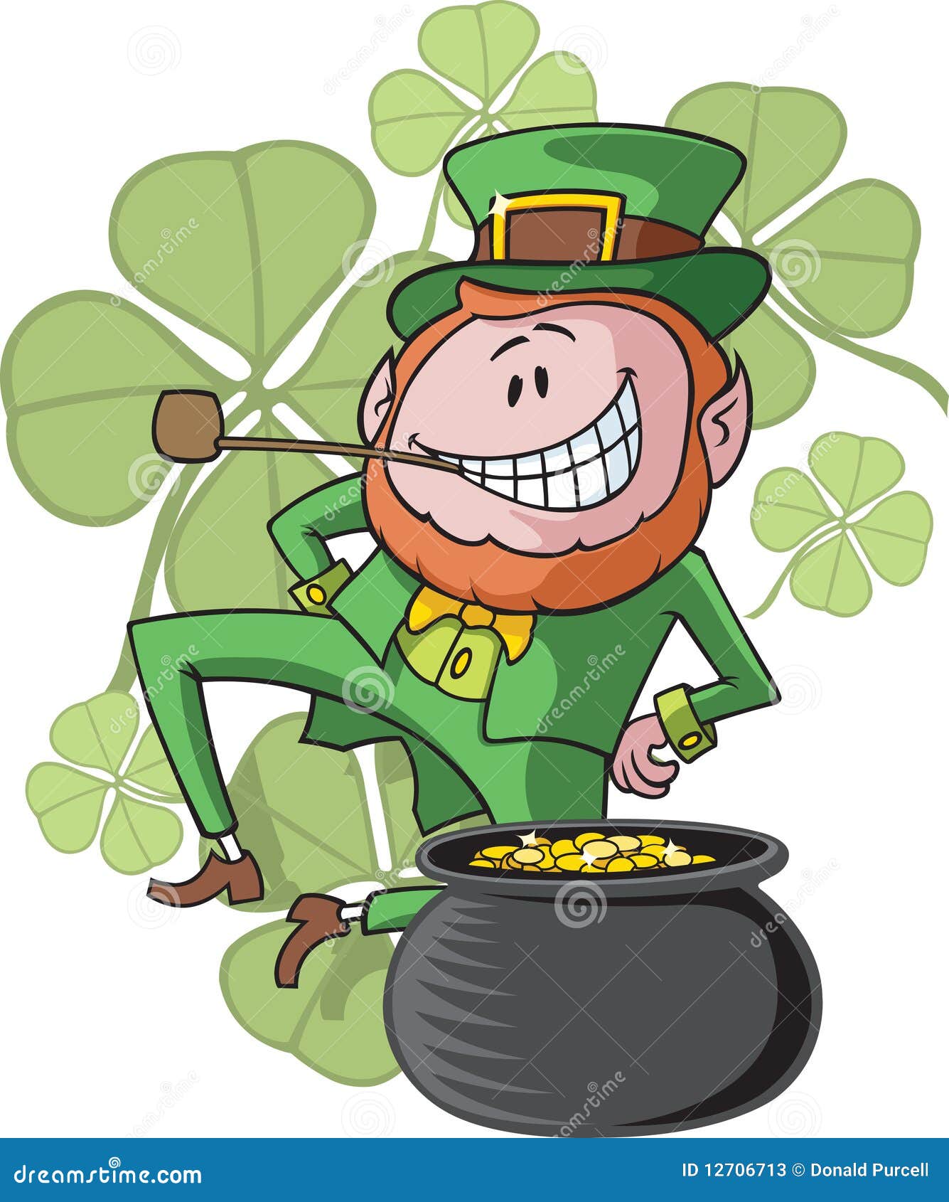 Tanzen-Kobold vektor abbildung. Illustration von glücklich - 12706713