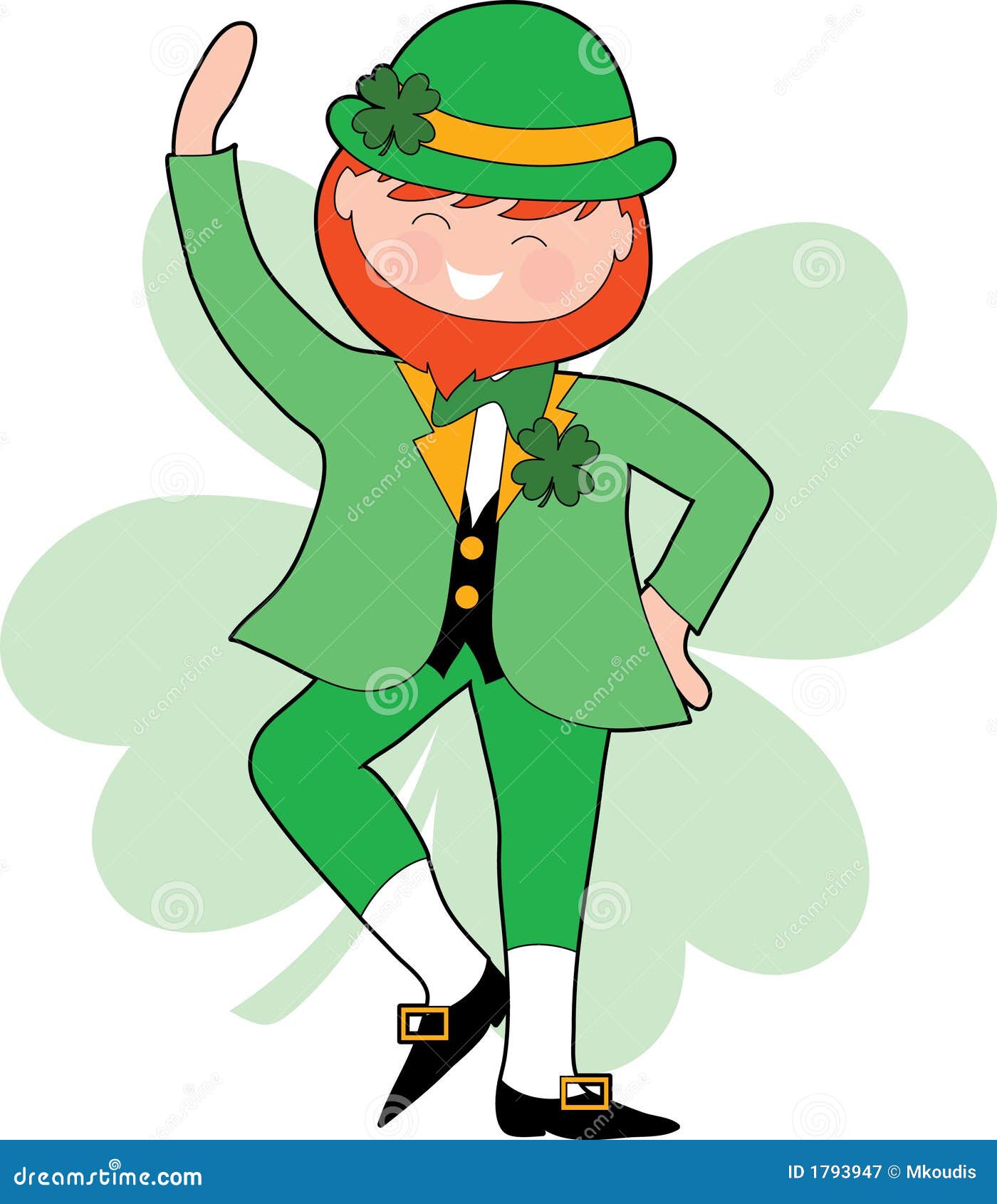 Tanzen-Kobold vektor abbildung. Illustration von bart - 1793947