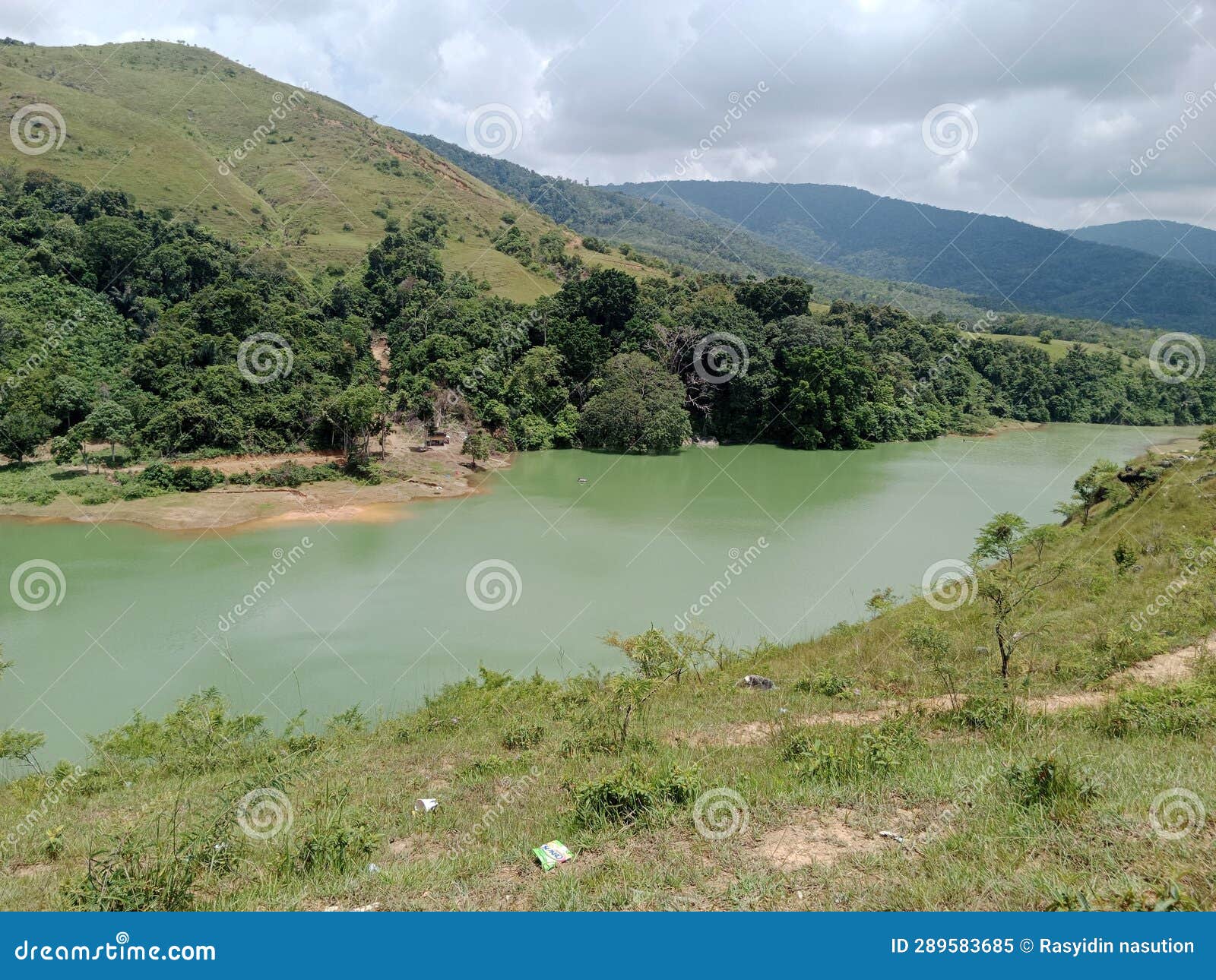 Tao Lake, Exotic Lake in Padang Lawas Stock Image - Image of padang ...