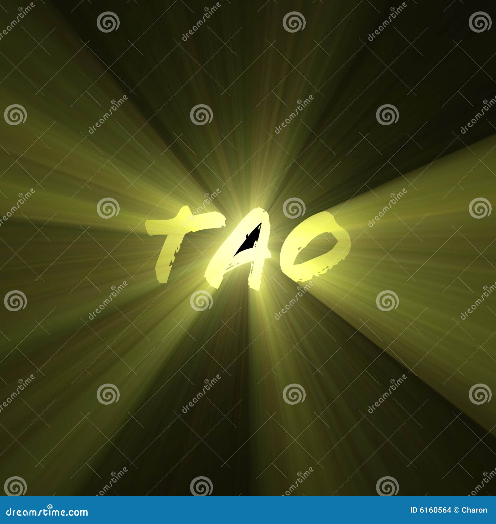 Tao Word Shining Sun Light Flare Stock Illustration - Illustration of ...