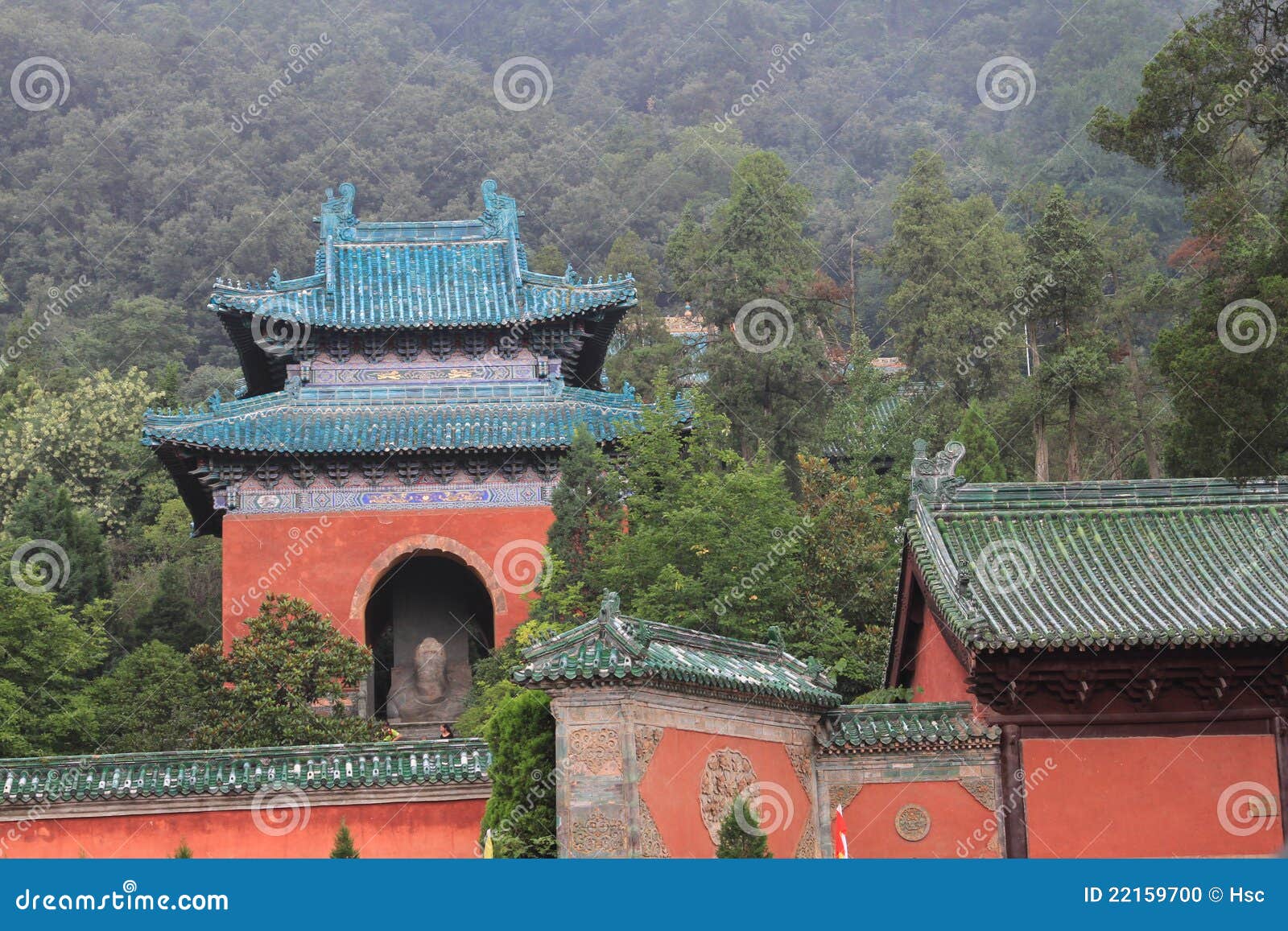 Taoist Buildings in china stock photo. Image of nature - 22159700