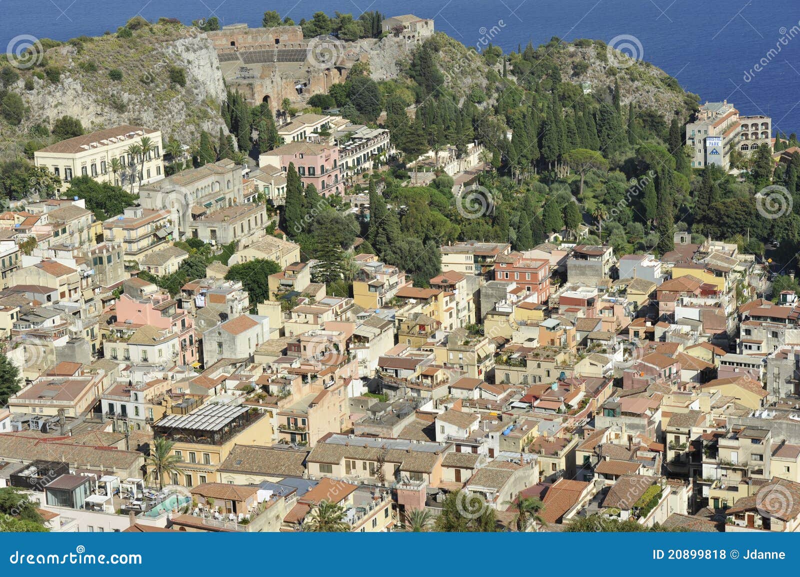Taormina, City editorial stock photo. Image of journey - 20899818