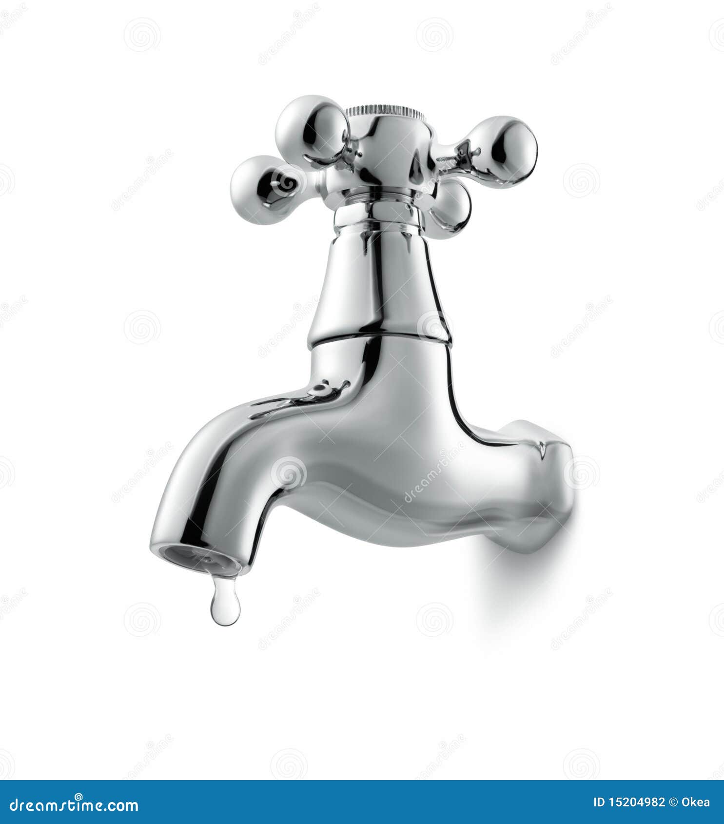 Tap stock photo. Image of chrome, leaking, shiny, drop - 15204982
