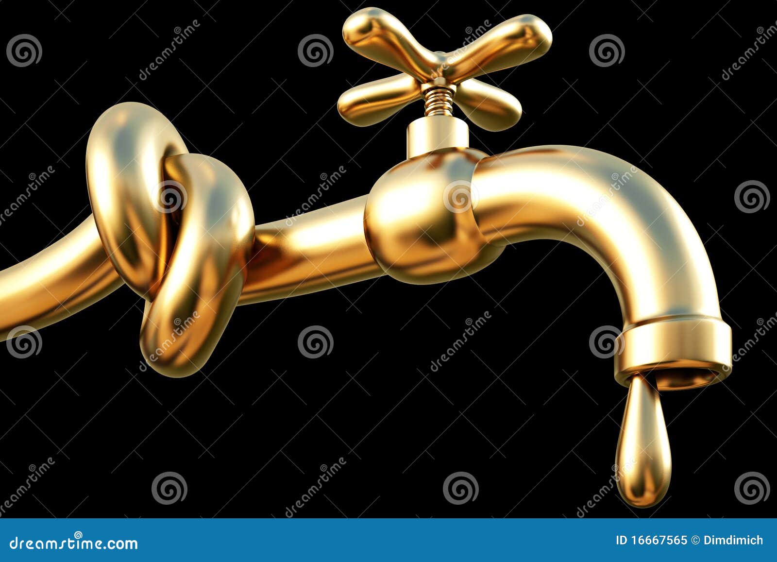Tap stock illustration. Illustration of shiny, knot, concept - 16667565