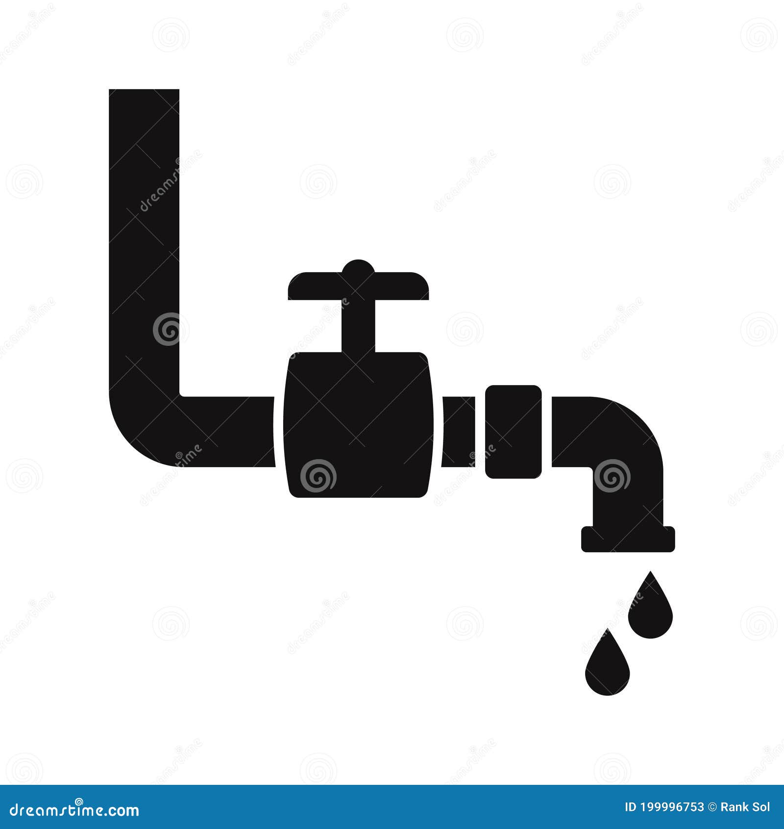Tap Bath Vector Icon Which Can Easily Modify or Edit Stock Vector ...