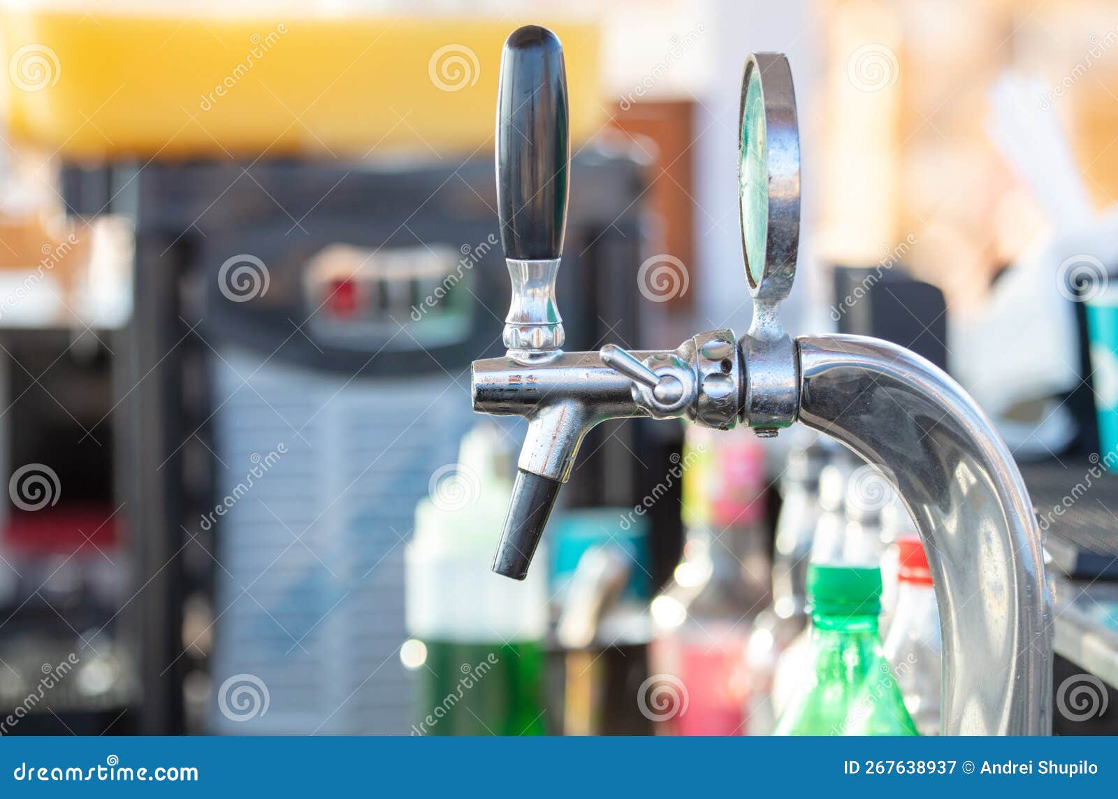 Tap for beer at the bar stock image. Image of brewery - 267638937