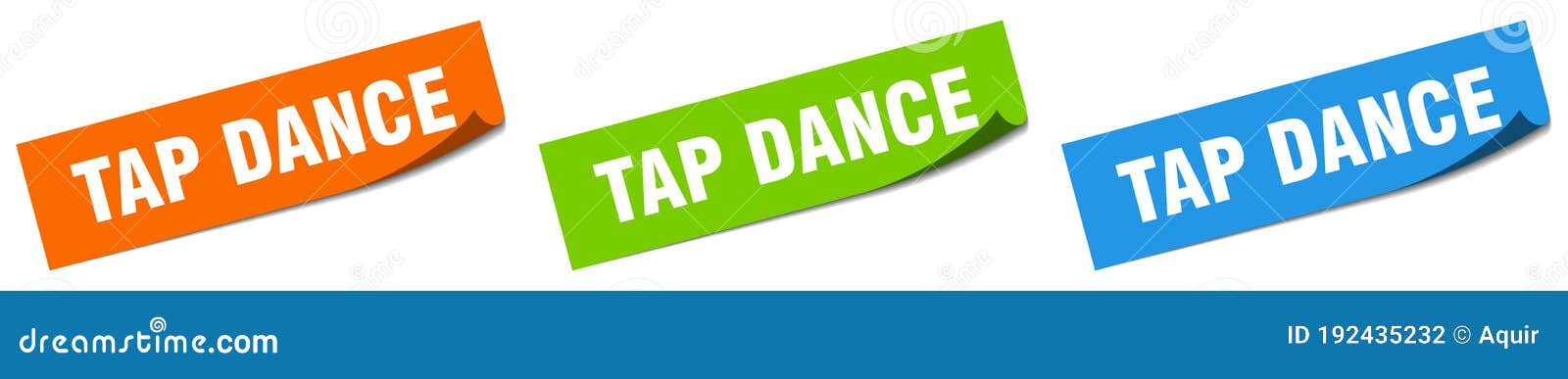 Tap Dance Banner. Tap Dance Speech Bubble Label Set. Stock Vector ...