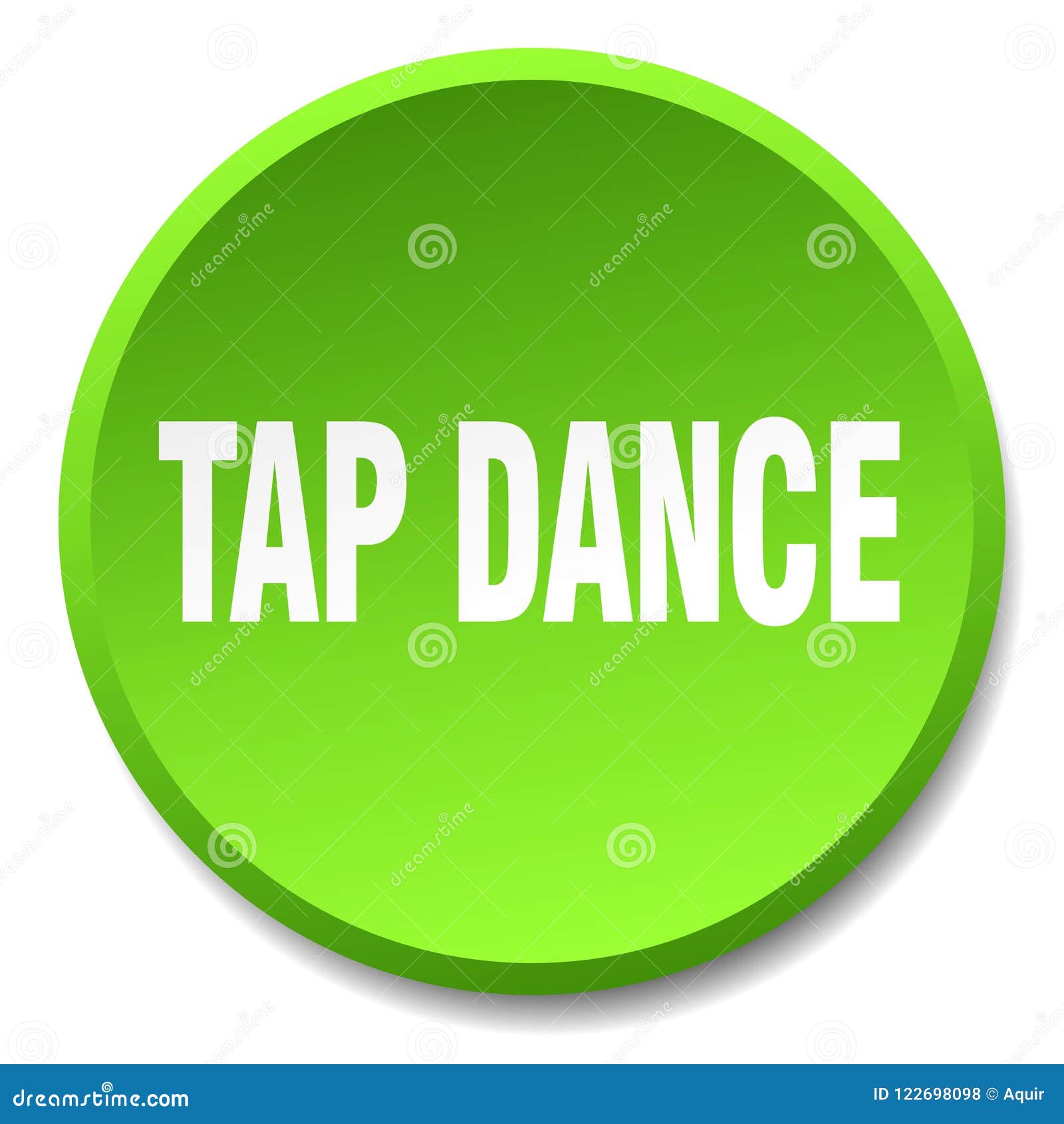 Tap dance button stock vector. Illustration of template - 122698098