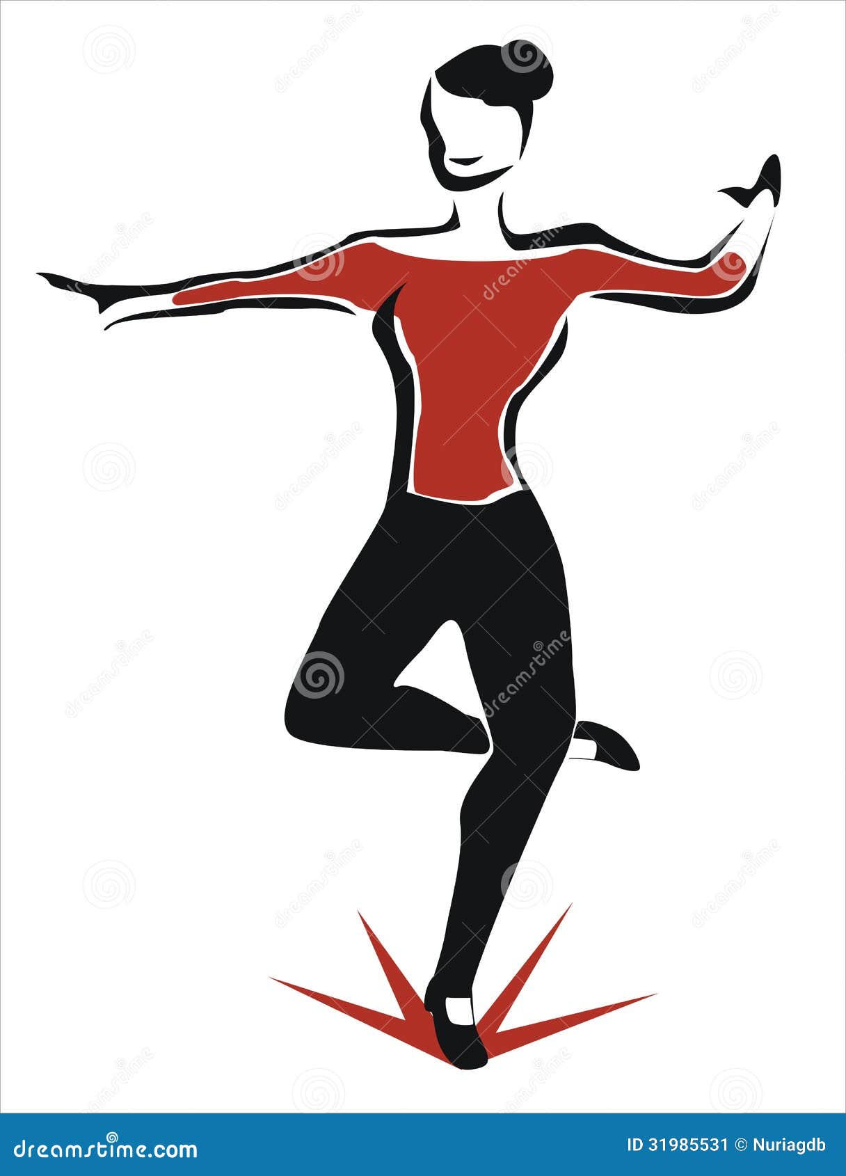 Tap dance stock vector. Illustration of music, feet, culture - 31985531