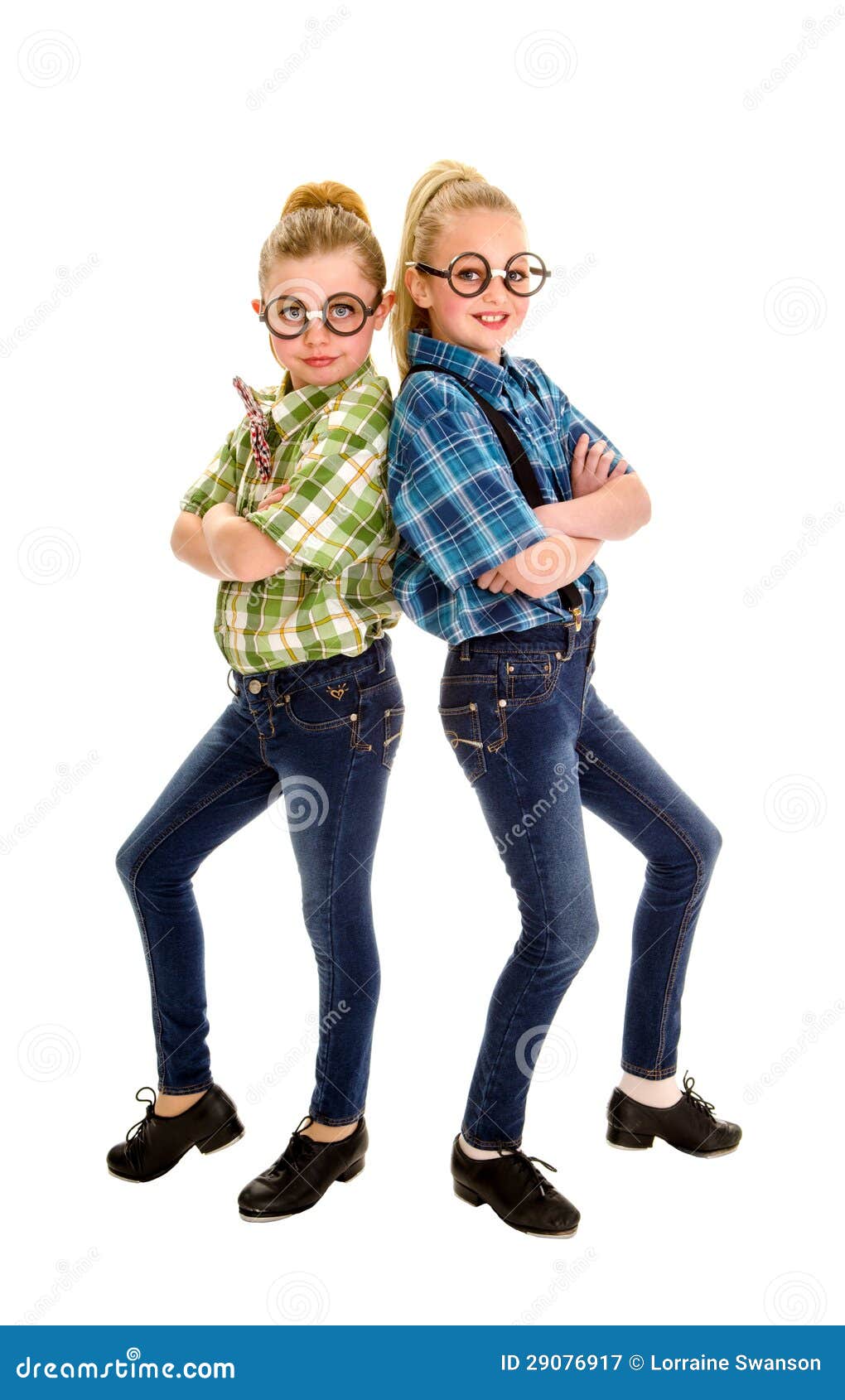Tap Dancing Nerd Buddies stock image. Image of girls - 29076917
