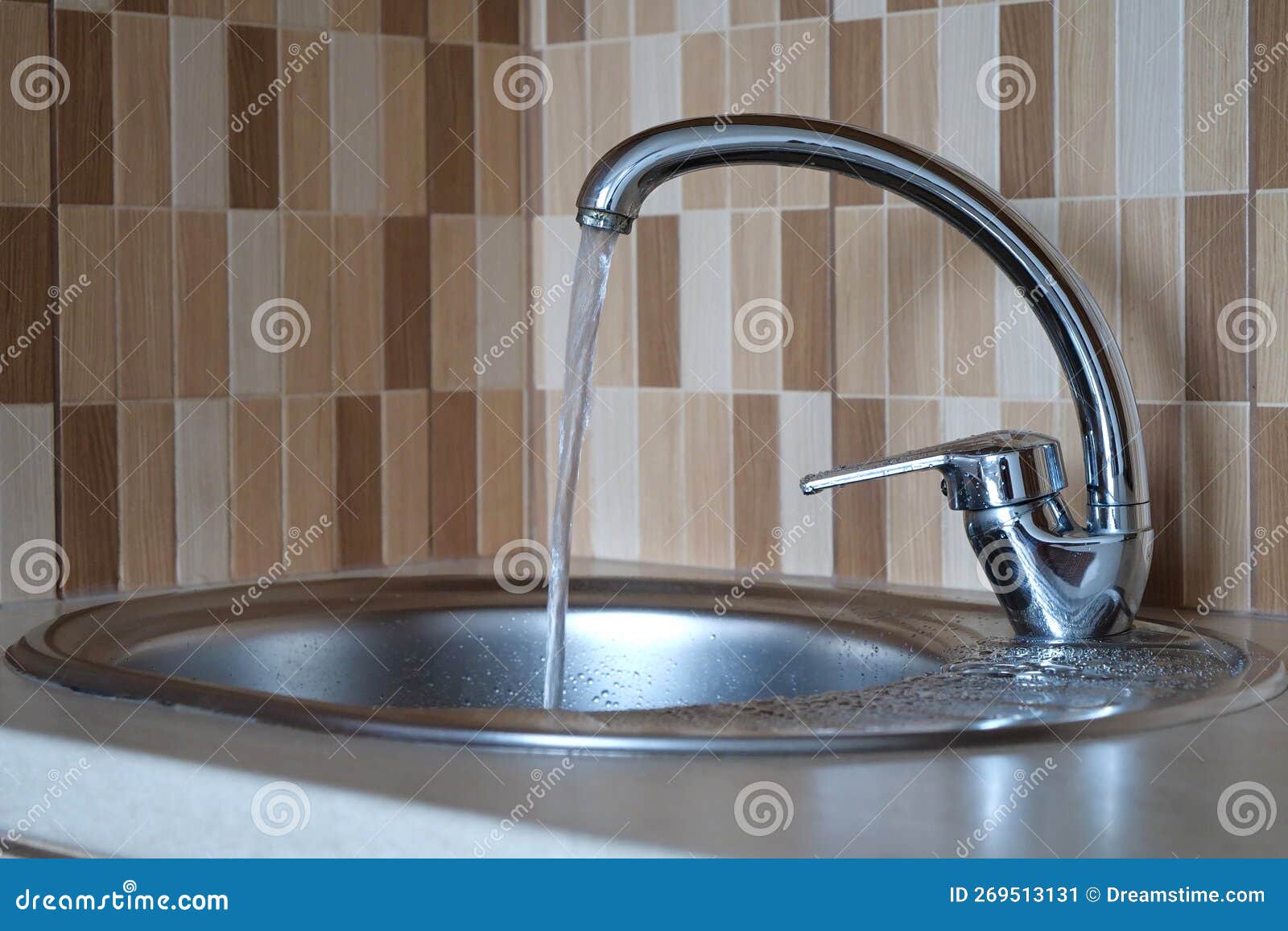 From the Tap is Flows Water Stock Image - Image of discharge, basin ...