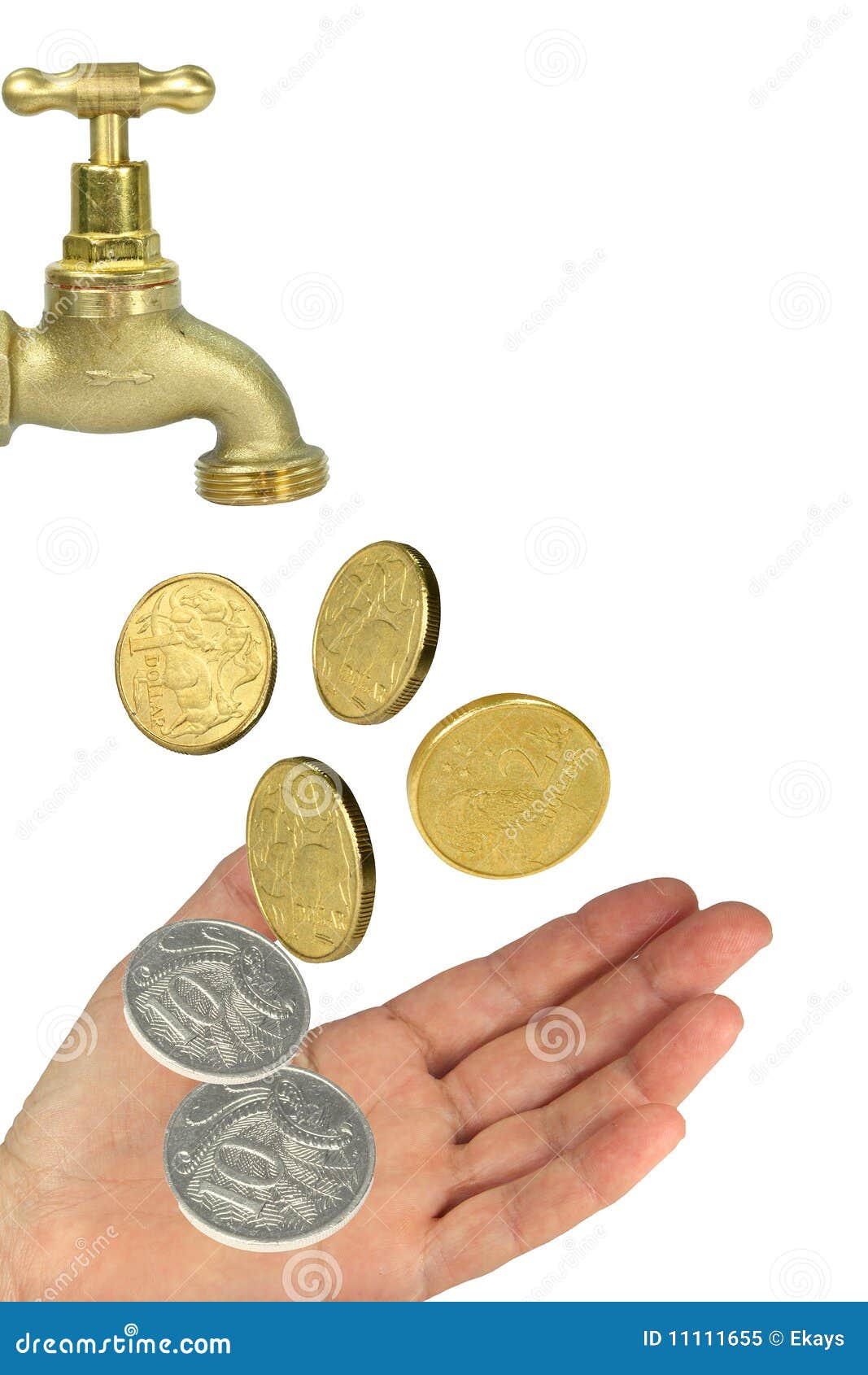 Tap hand money stock image. Image of dollar, hand, loss - 11111655