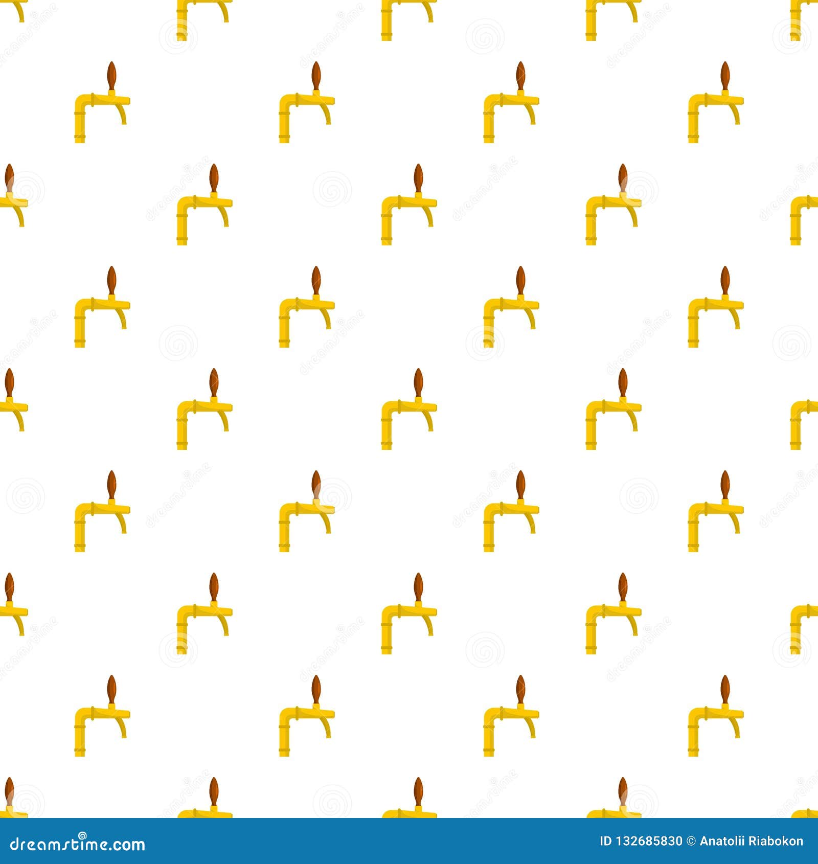 Tap with Handle Pattern Seamless Vector Stock Vector - Illustration of ...