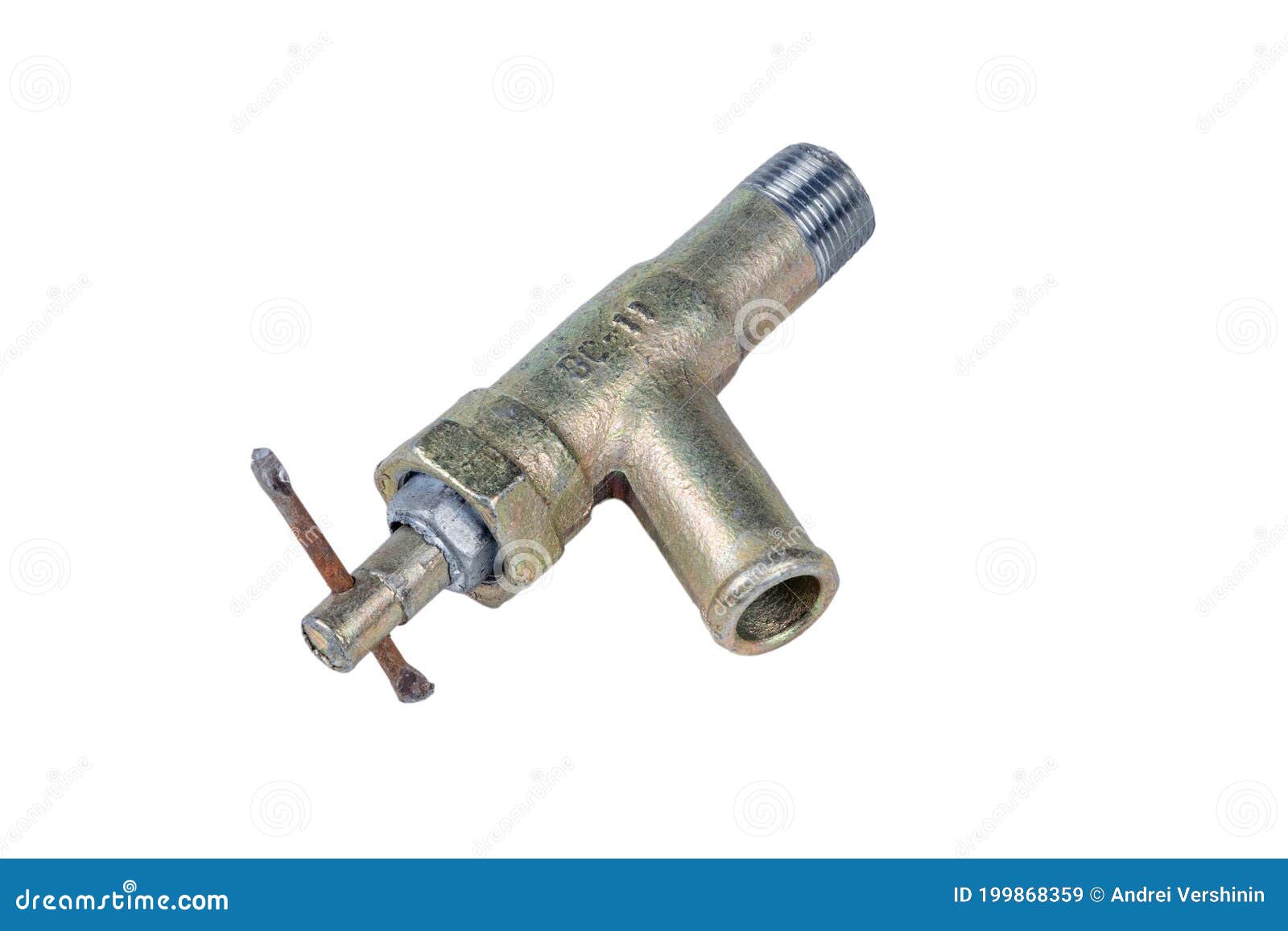 Engine Cooling System Heater Tap Isolated on White Background Stock ...