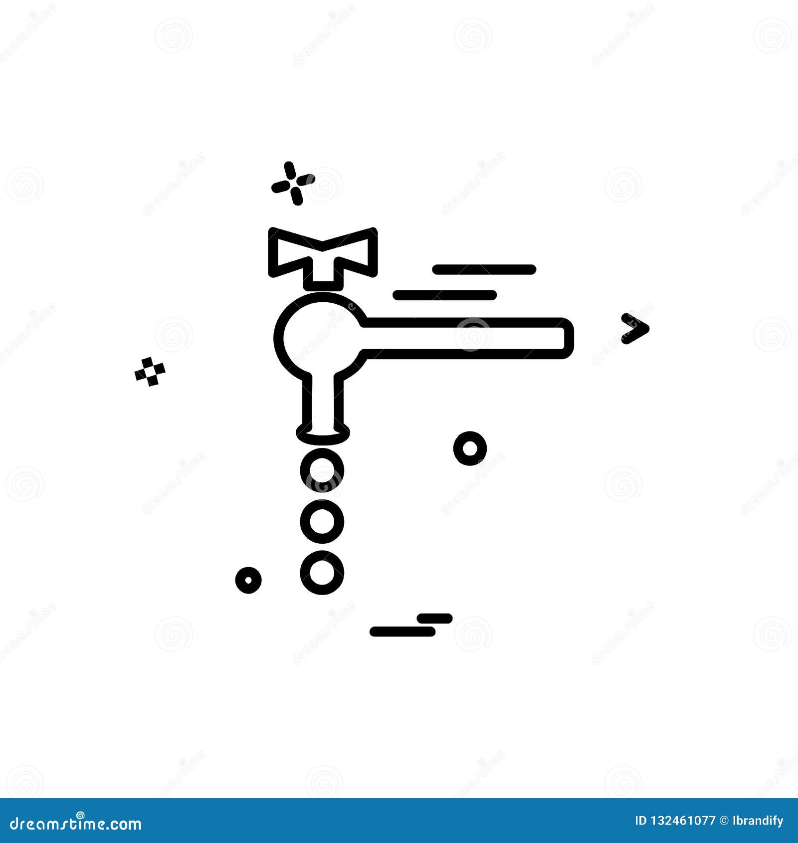 Tap icon design vector stock vector. Illustration of element - 132461077