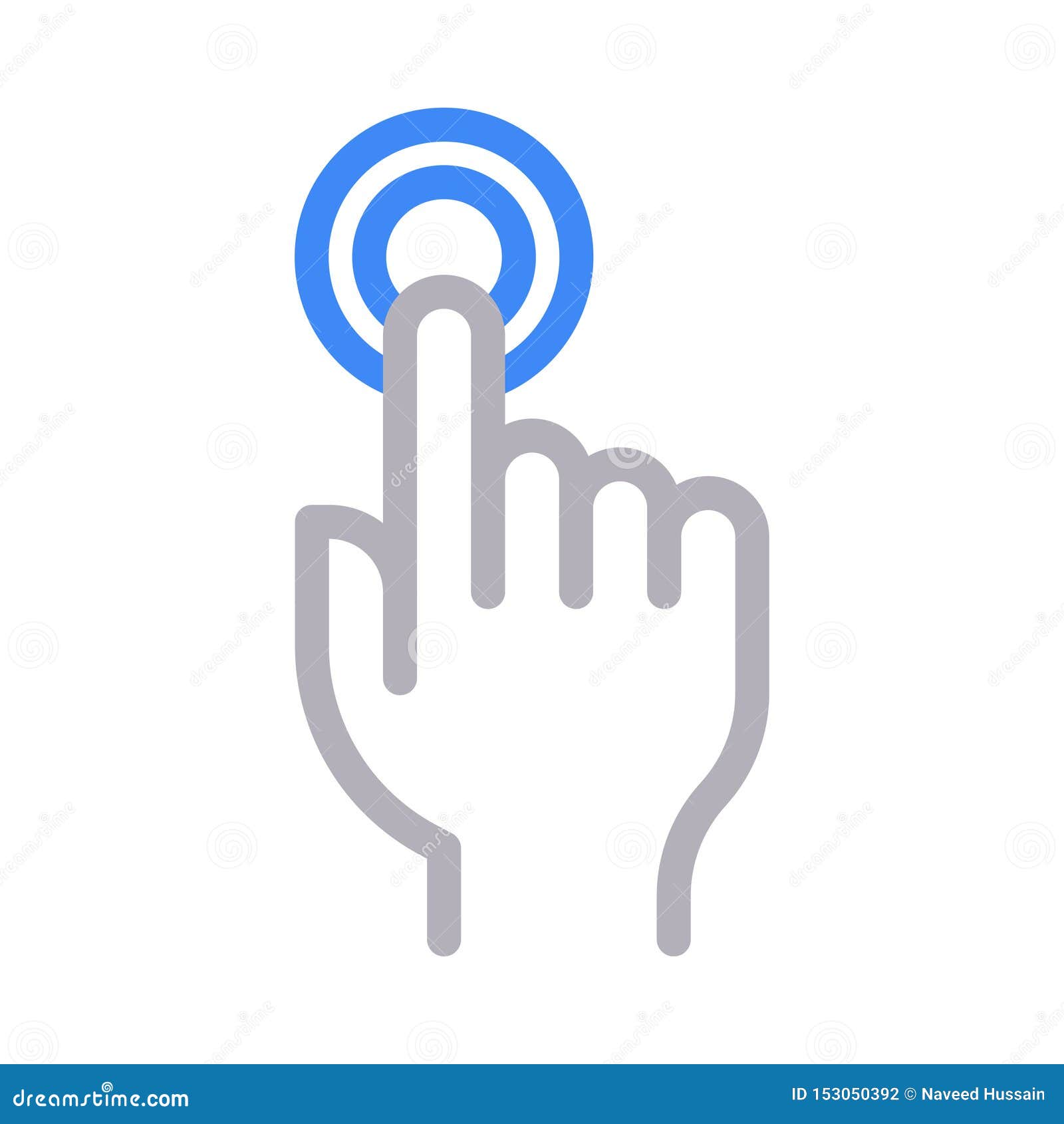 Tap colour line icon stock vector. Illustration of internet - 153050392