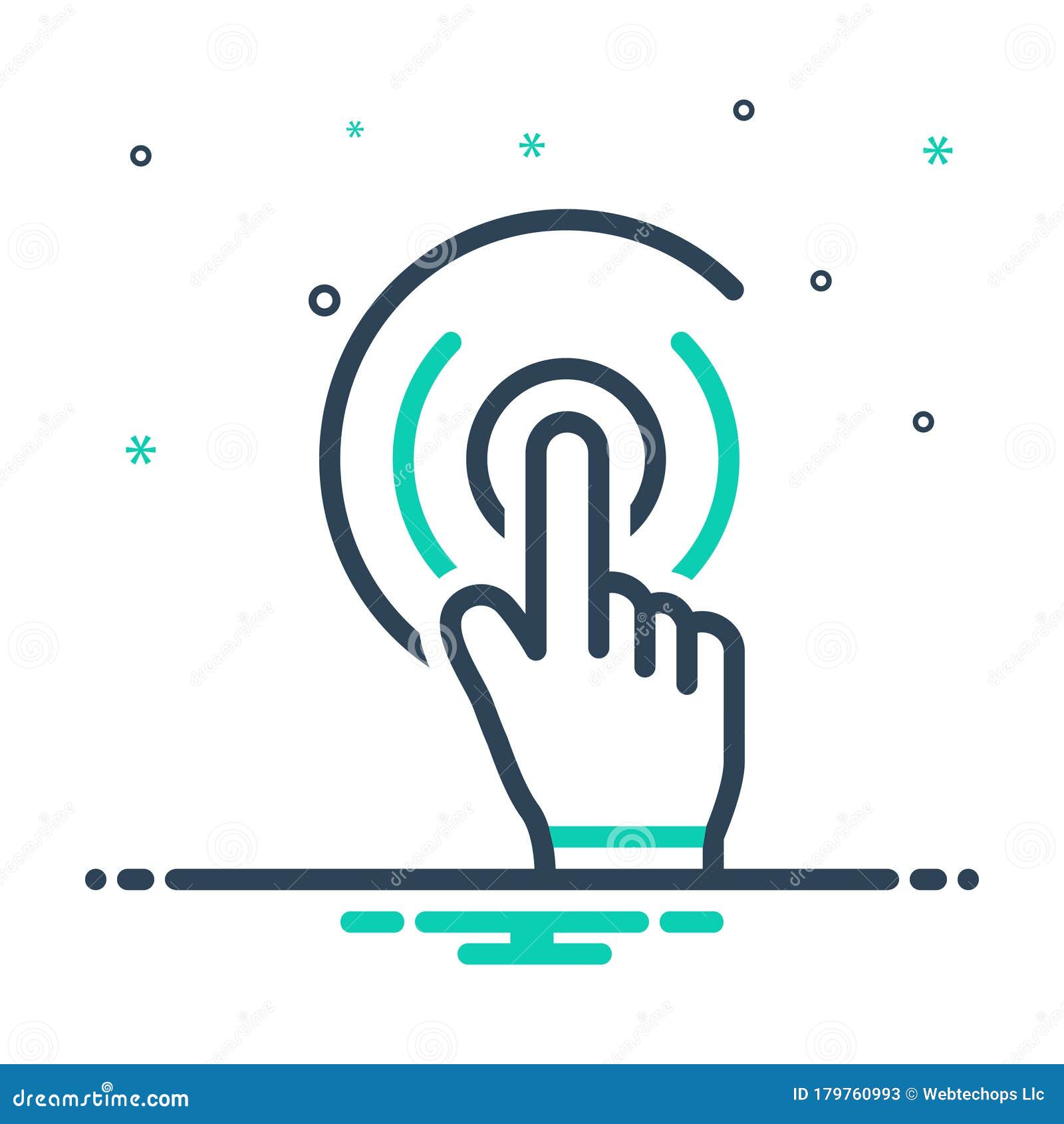 Mix Icon for Tap, Finger and Hand Stock Vector - Illustration of hand ...