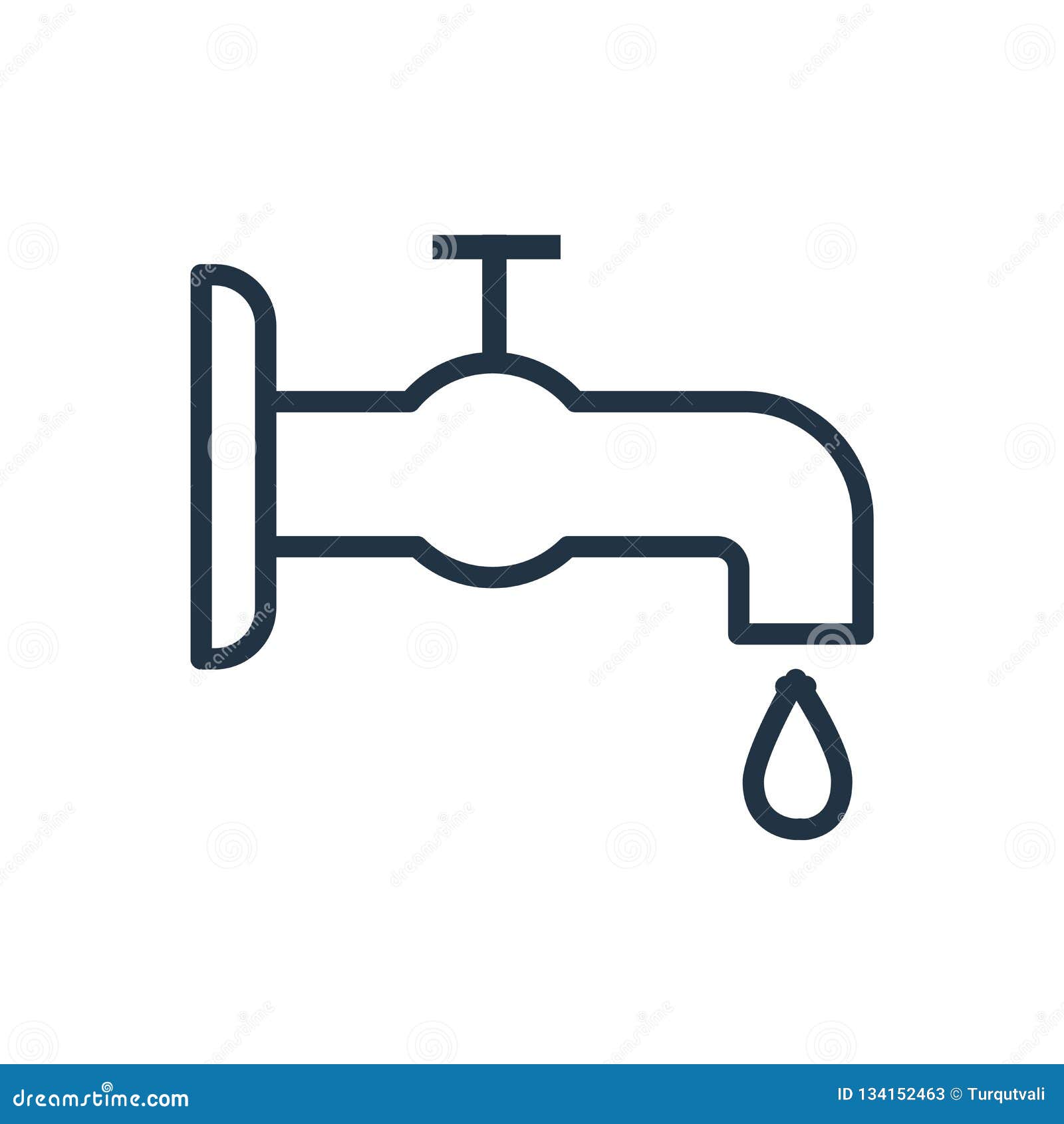 Tap Icon Isolated on White Background, Tap Sign Stock Vector ...