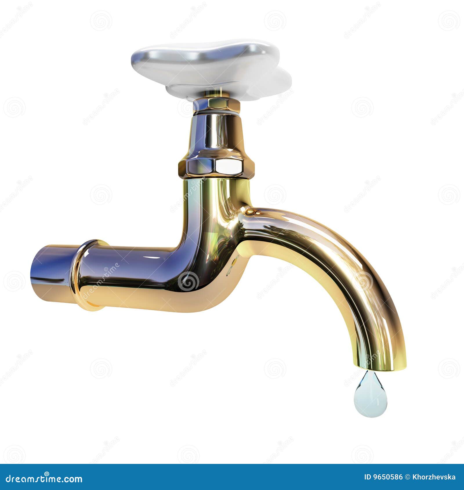 Tap Isolated On White Background Royalty Free Stock Image - Image: 9650586