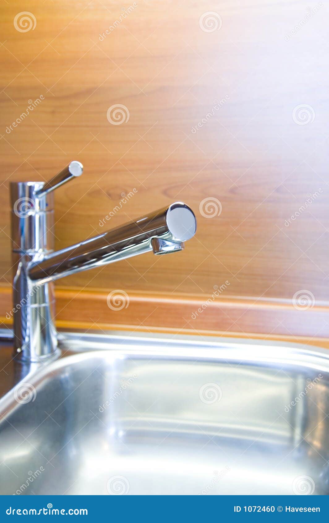 Tap in kitchen stock photo. Image of design, modern, shiny - 1072460