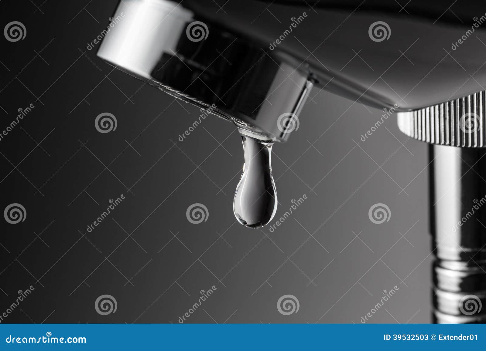 Leaking Water From A Joint Pipe On The Street. Water Splashing And ...