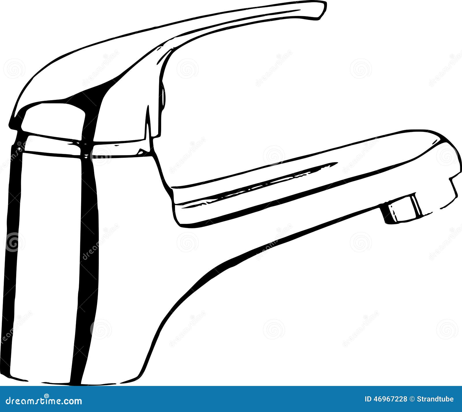 Tap Line Art Sketch stock vector. Illustration of clip - 46967228