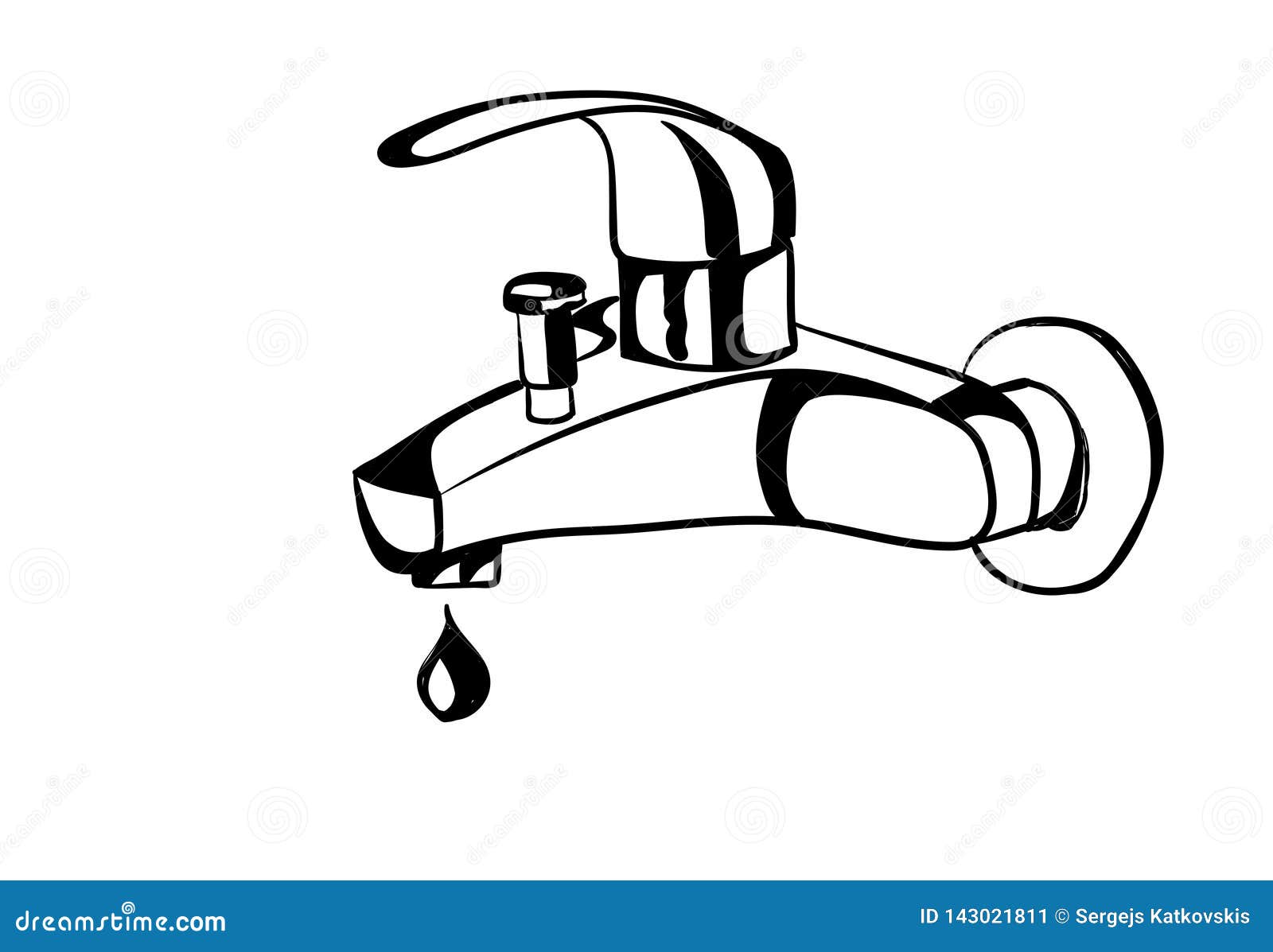 Tap stock illustration. Illustration of fitting, shiny - 143021811