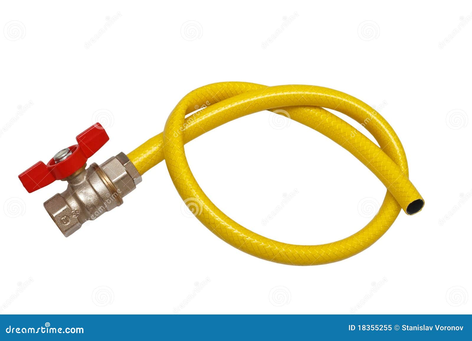 Tap and Rubber Hose (isolated). Stock Image - Image of control, plastic ...