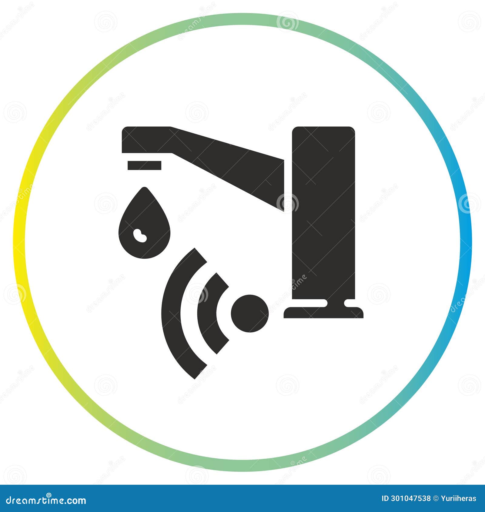 Tap Sensor Icon, Smart Water System, Automatically Dispense Liquid ...