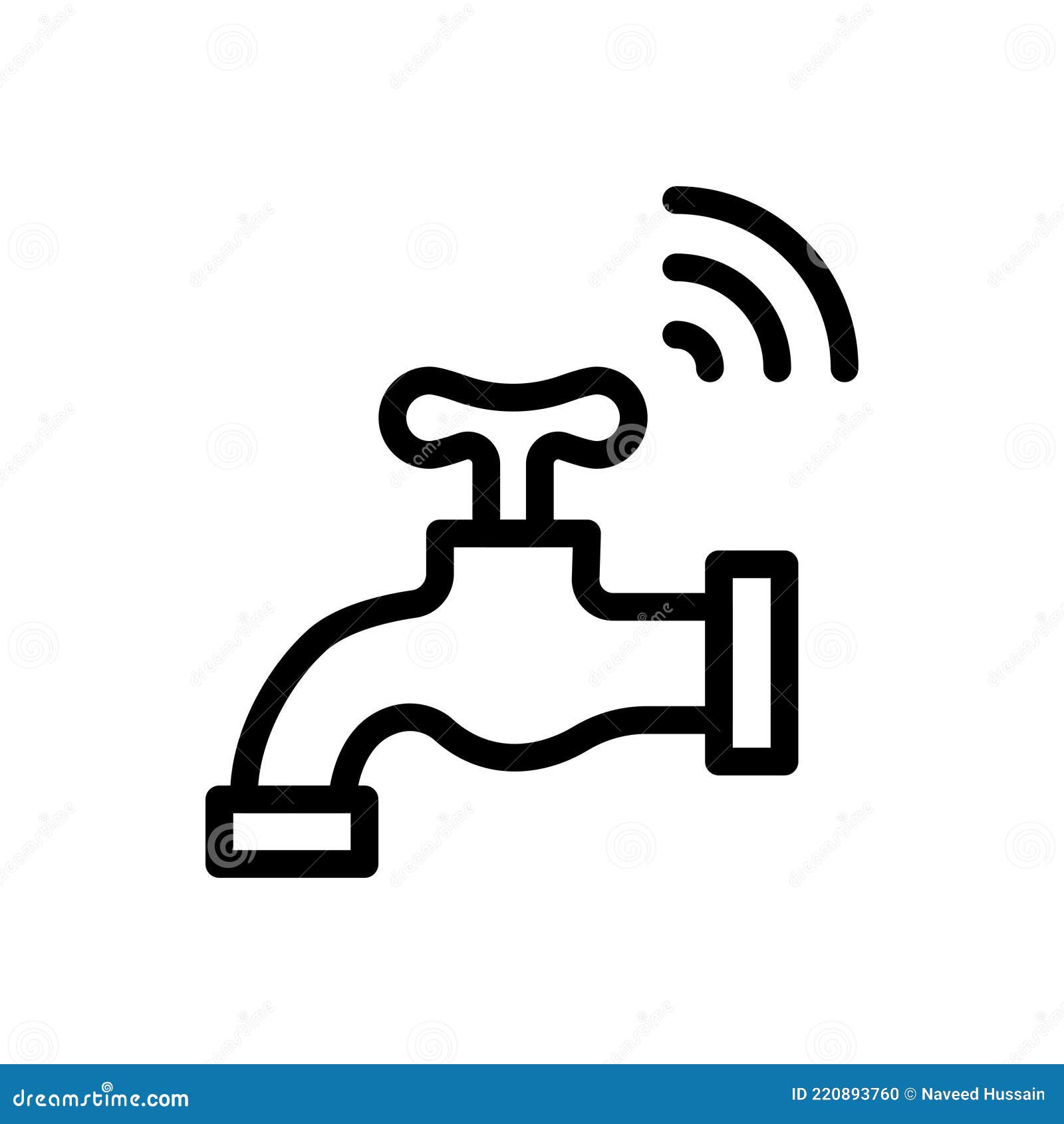 Tap signal stock vector. Illustration of home, website - 220893760